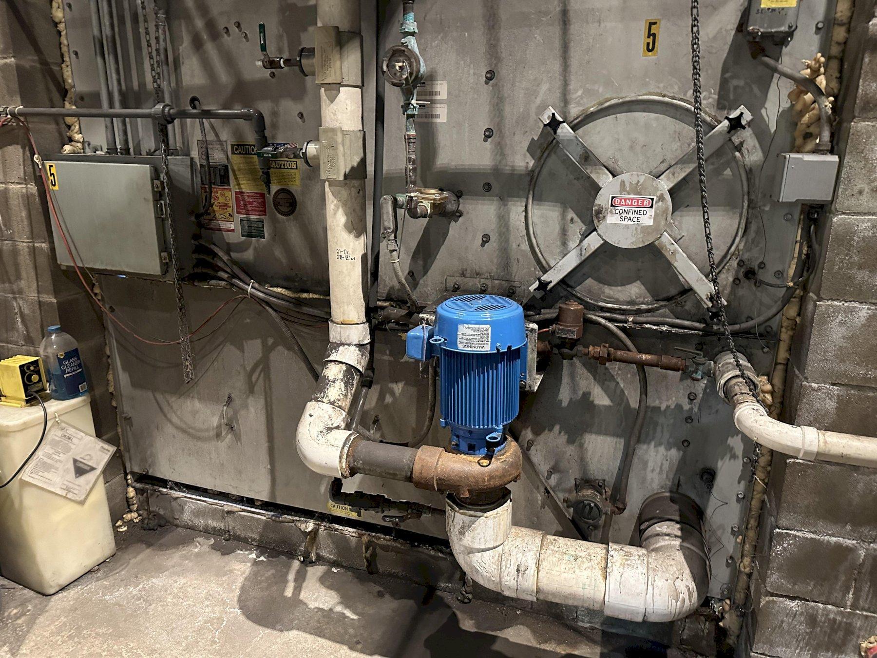 109 TONS X 50 HP BALTIMORE AIRCOIL (BAC) MODEL #VF1-096-51P CLOSED ...