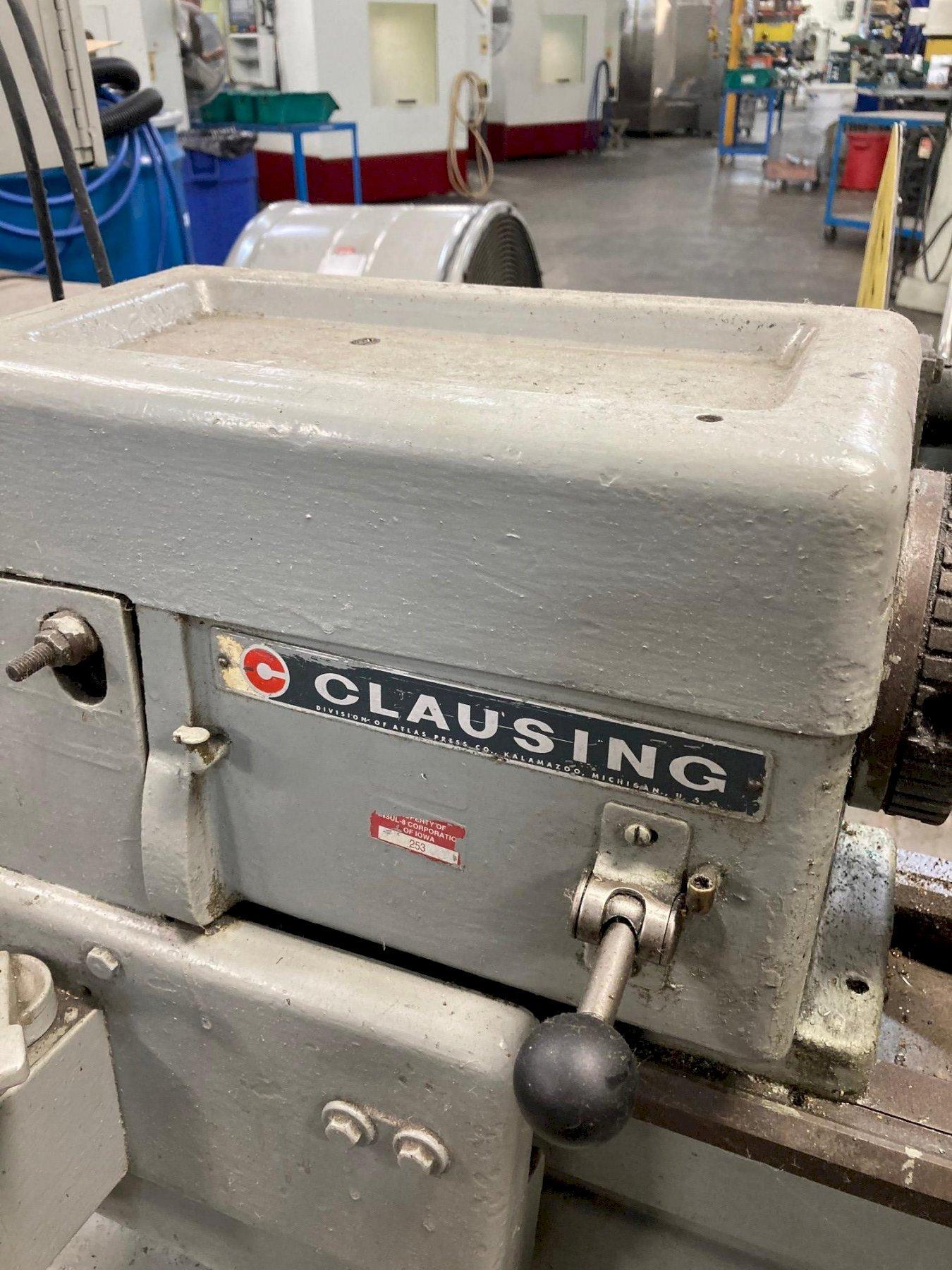 CLAUSING MODEL #5509 ENGINE LATHE: STOCK 13979