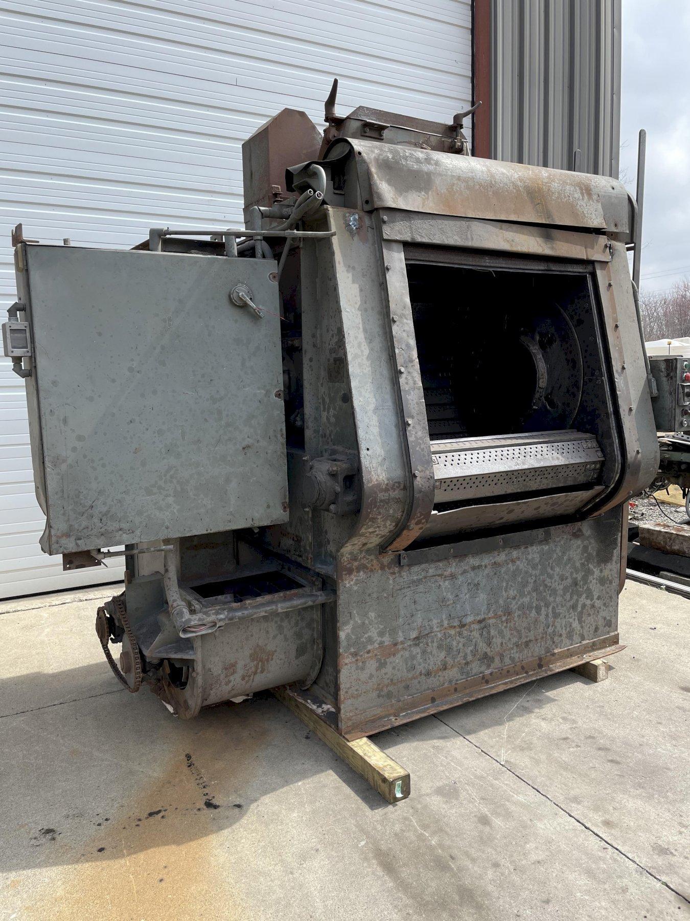 12 CU FT PANGBORN MODEL 12GN ROTOBLAST BARREL TYPE TUMBLE BLAST MACHINE ...