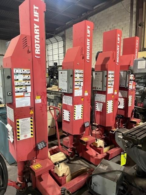 (4) 18,000 LBS ROTARY BATTERY POWERED #HCH418-U100 HEAVY DUTY MOBILE ...