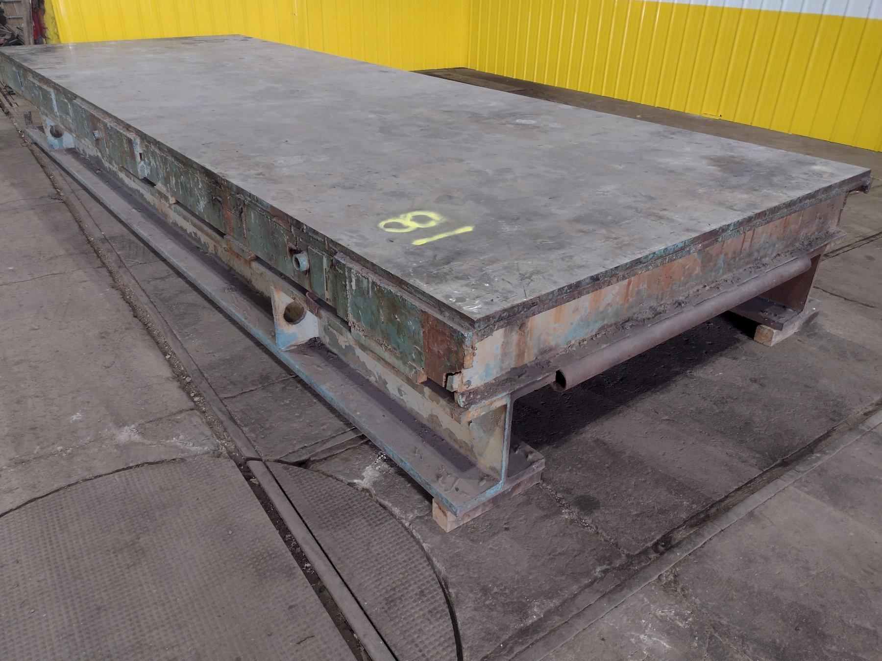 HD WELDING LAYOUT TABLE, 270″ X 96″ X 29″, 1-1/4″ THICK TOP: STOCK #18974