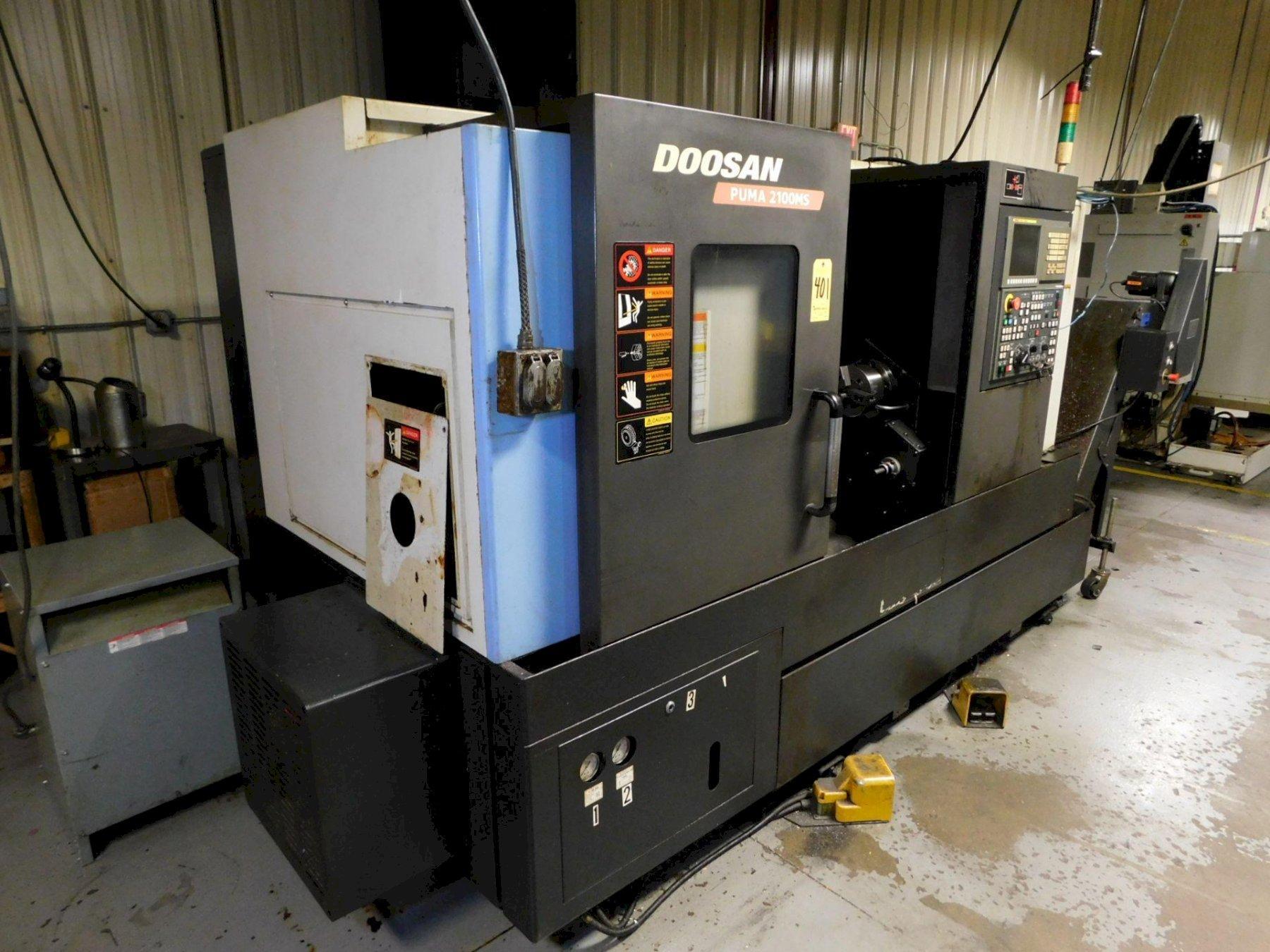 DOOSAN PUMA 2100MS CNC LATHE WITH LIVE TOOLING | Blumberg Machinery Co.