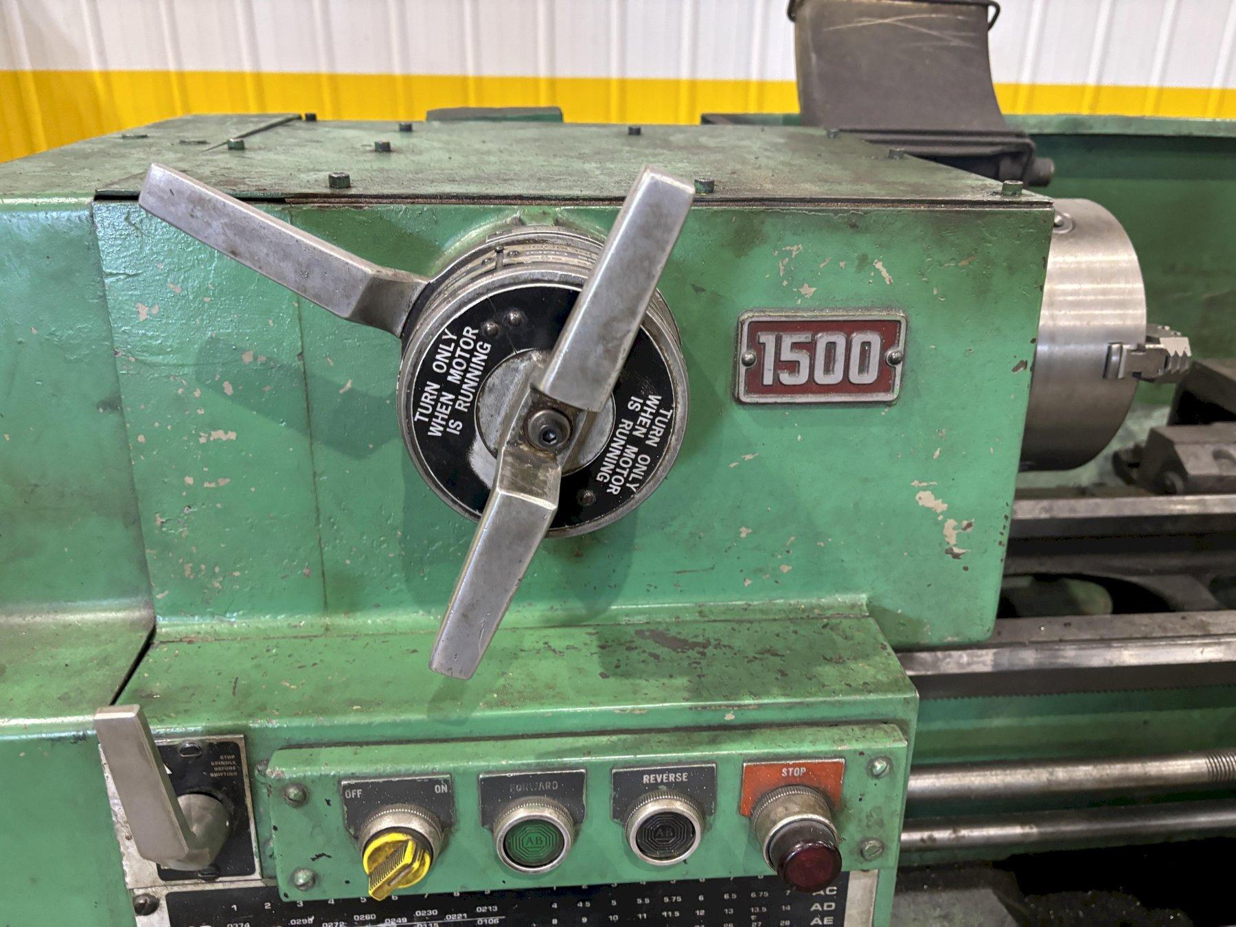 16″ X 48″ CLAUSING 1500 LATHE: STOCK #21789