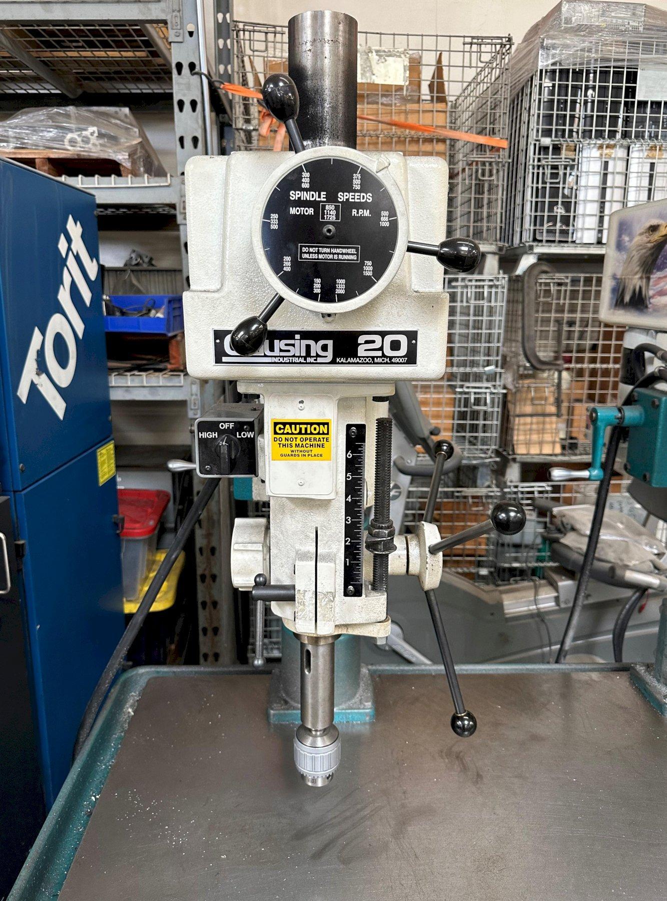 Clausing 20” 3 Head Variable Speed Drill Press Bank Gang Drill Press ...