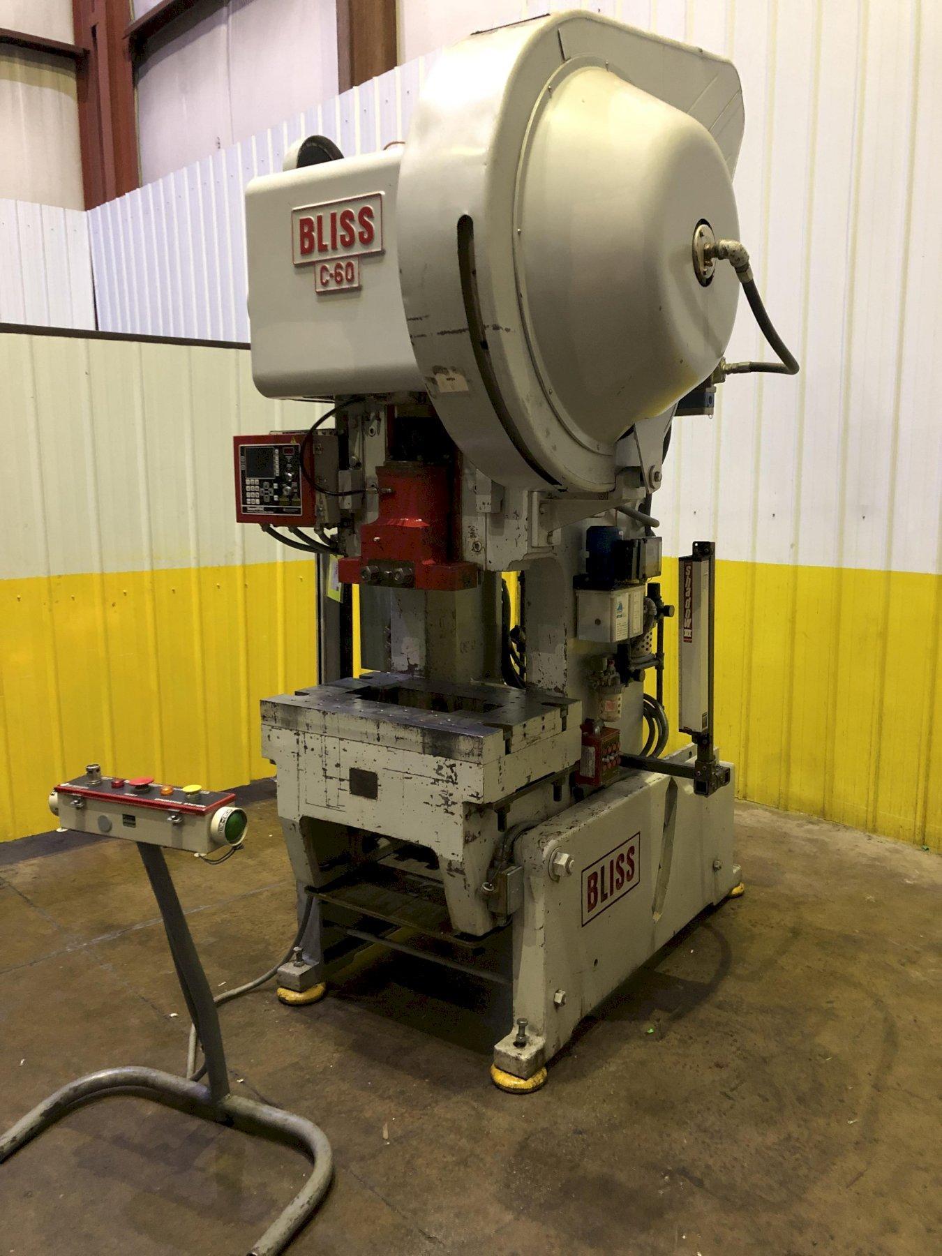 60 TON BLISS C-60 OBI PRESS, 3″ STROKE: STOCK #18268
