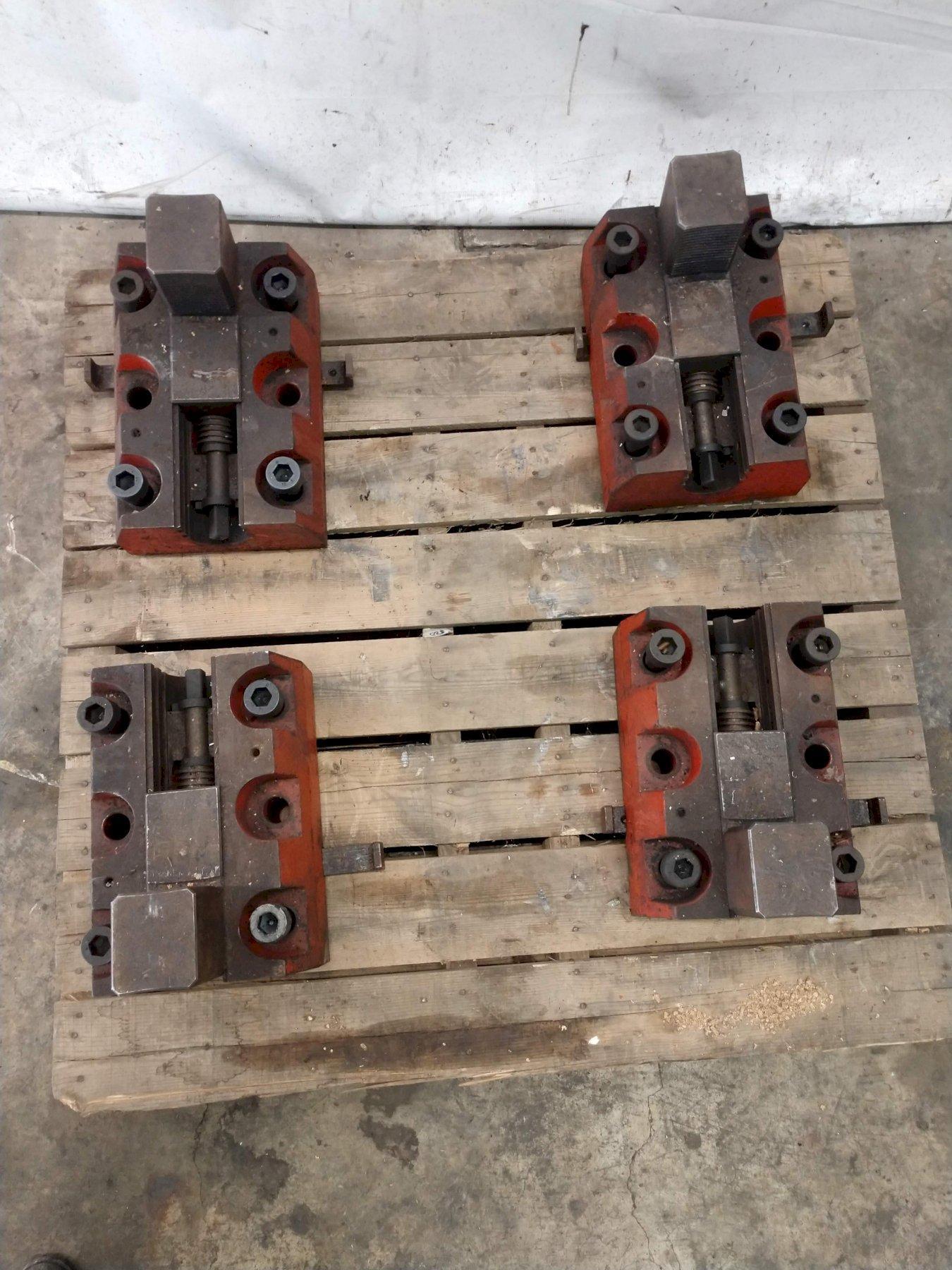(4) 8″ HEAVY DUTY BORING MILL JAWS: STOCK #13205