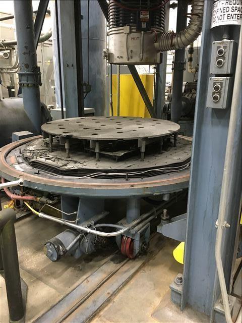 2400 DEGREE ABAR IPSEN MODEL VR-60X72 VERTICAL HEAT TREAT BRAZING ...