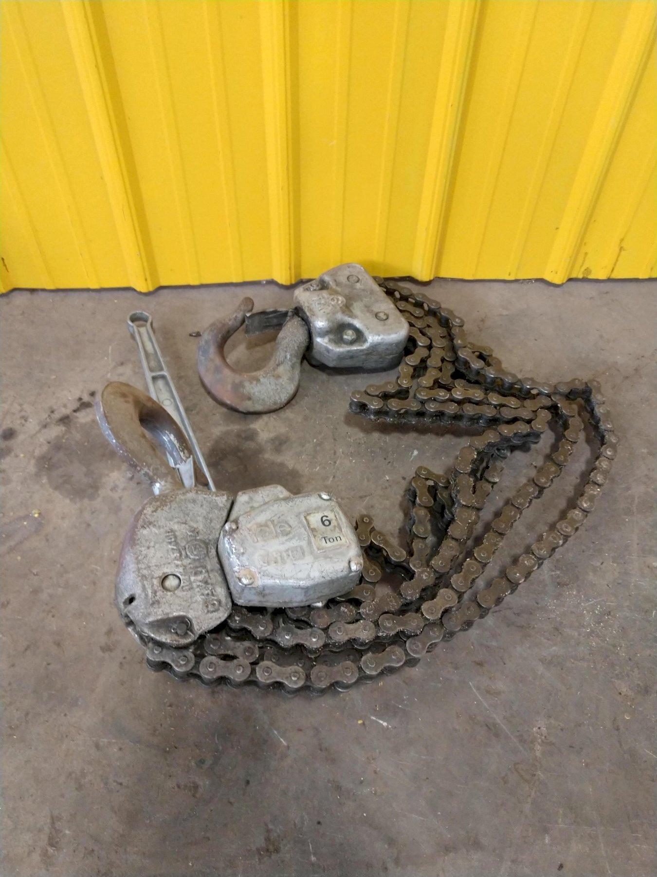 6 TON YALE CHAIN COME A LONG: STOCK 13887