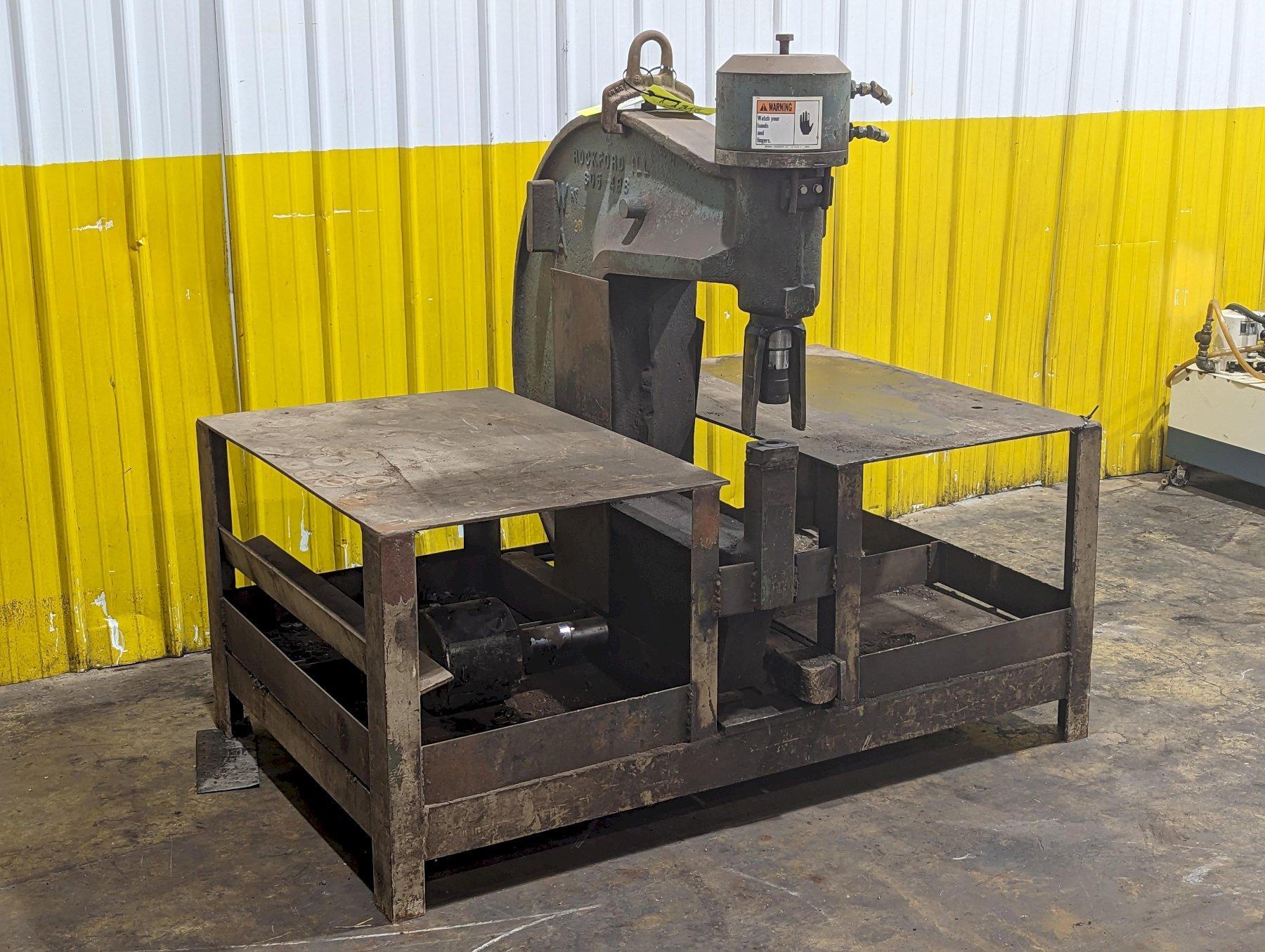 (3) WHITNEY / ROCKFORD FLANGE & WEB HYDRAULIC PORTABLE PUNCHES WITH ...