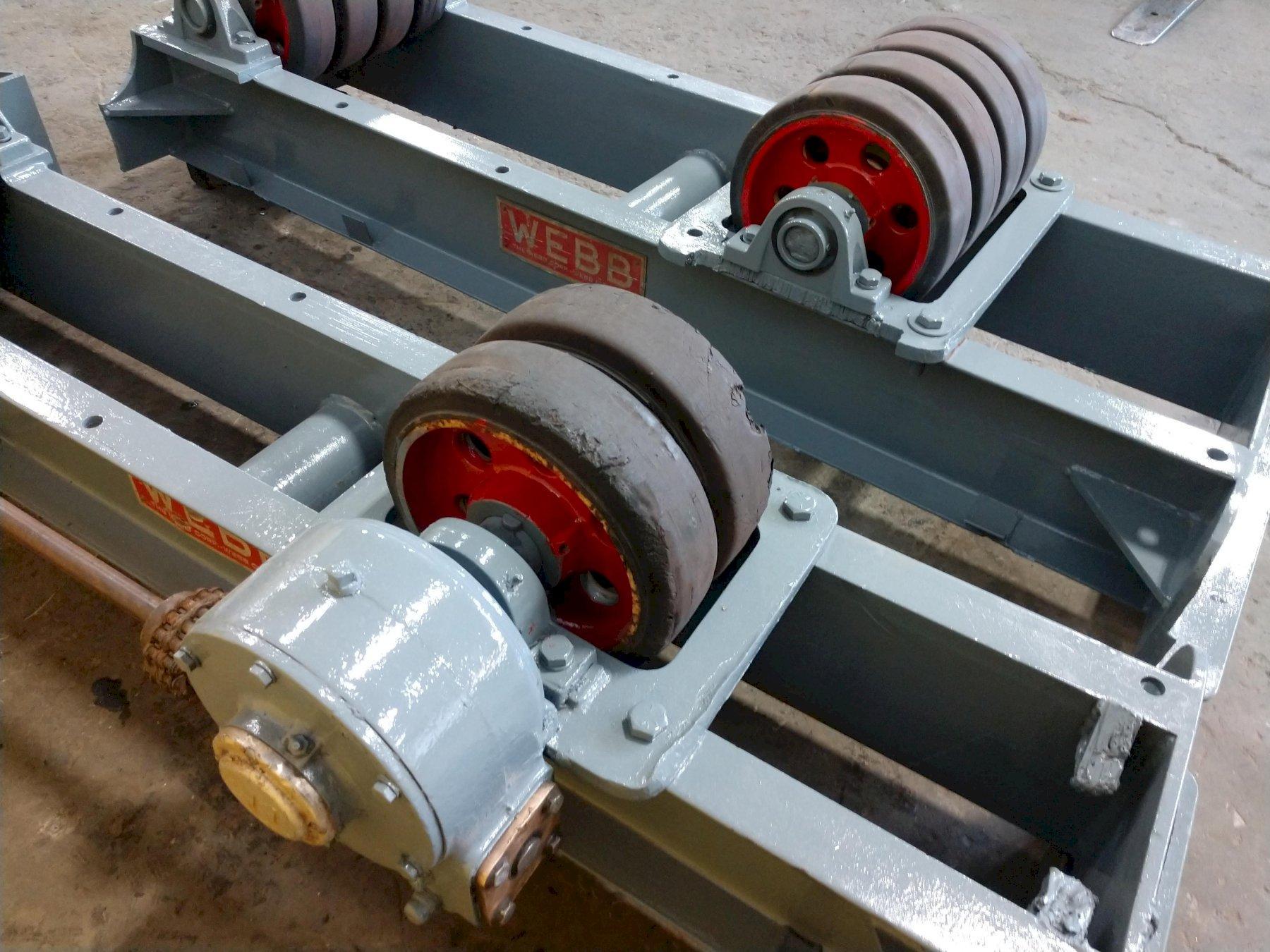 8,000 LBS LBS WEBB POWERED TANK TURNING ROLLS: STOCK #13558