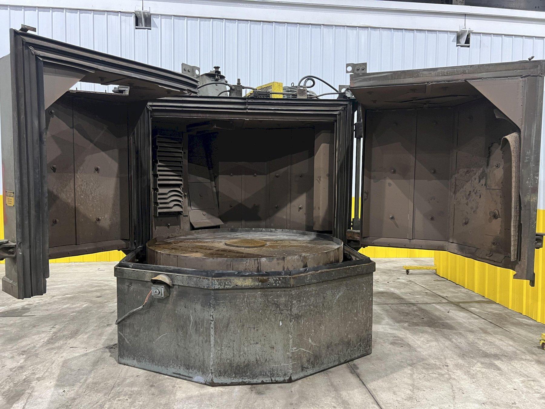 48″ TABLE PANGBORNG MODEL #LK-4 ROTOBLAST ROTARY TABLE BLAST MACHINE ...