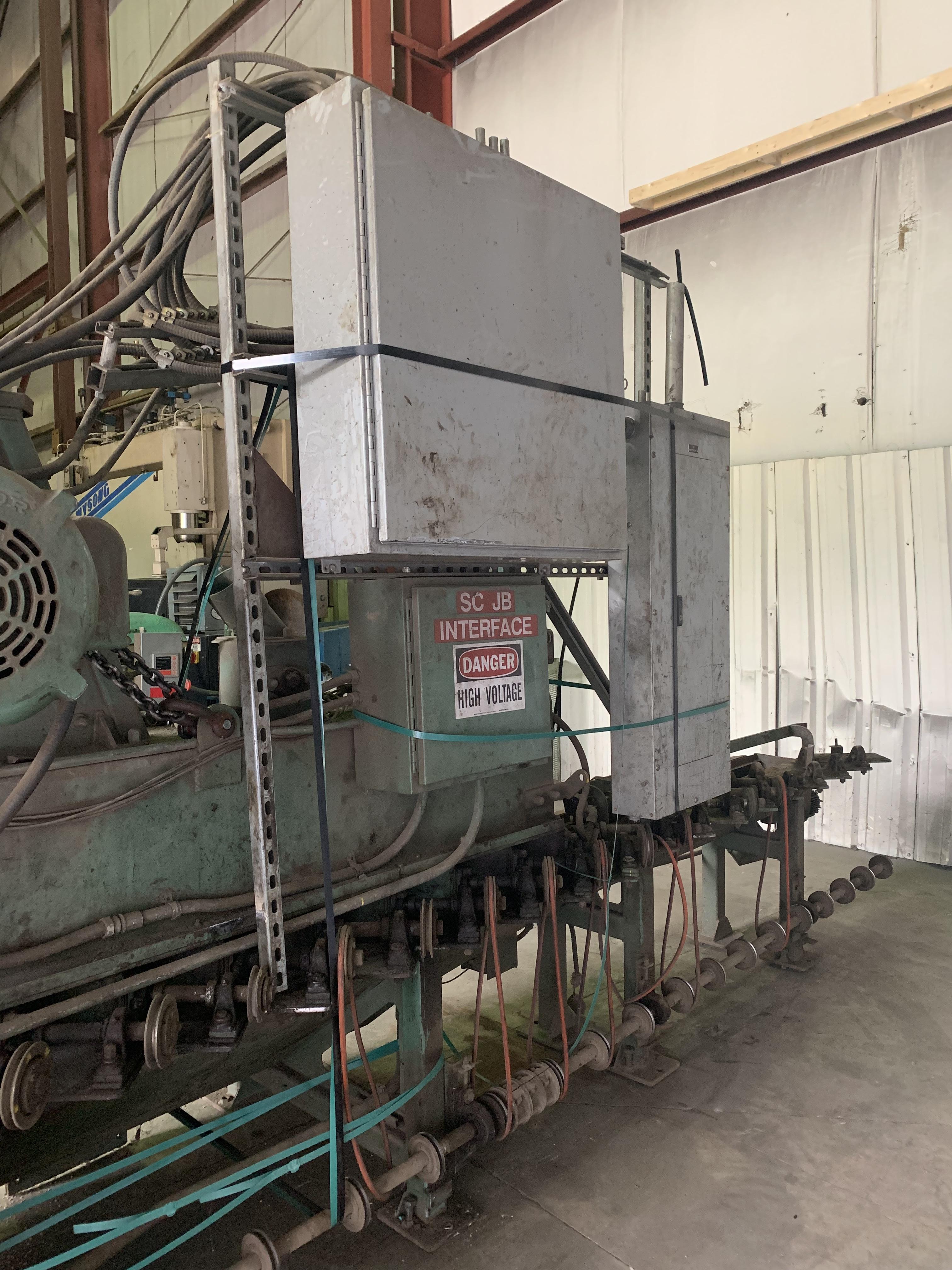 6″ x 50 HP BCP-WHEELABRATOR PIPE & BAR SKEW ROLL SHOT BLAST MACHINE ...