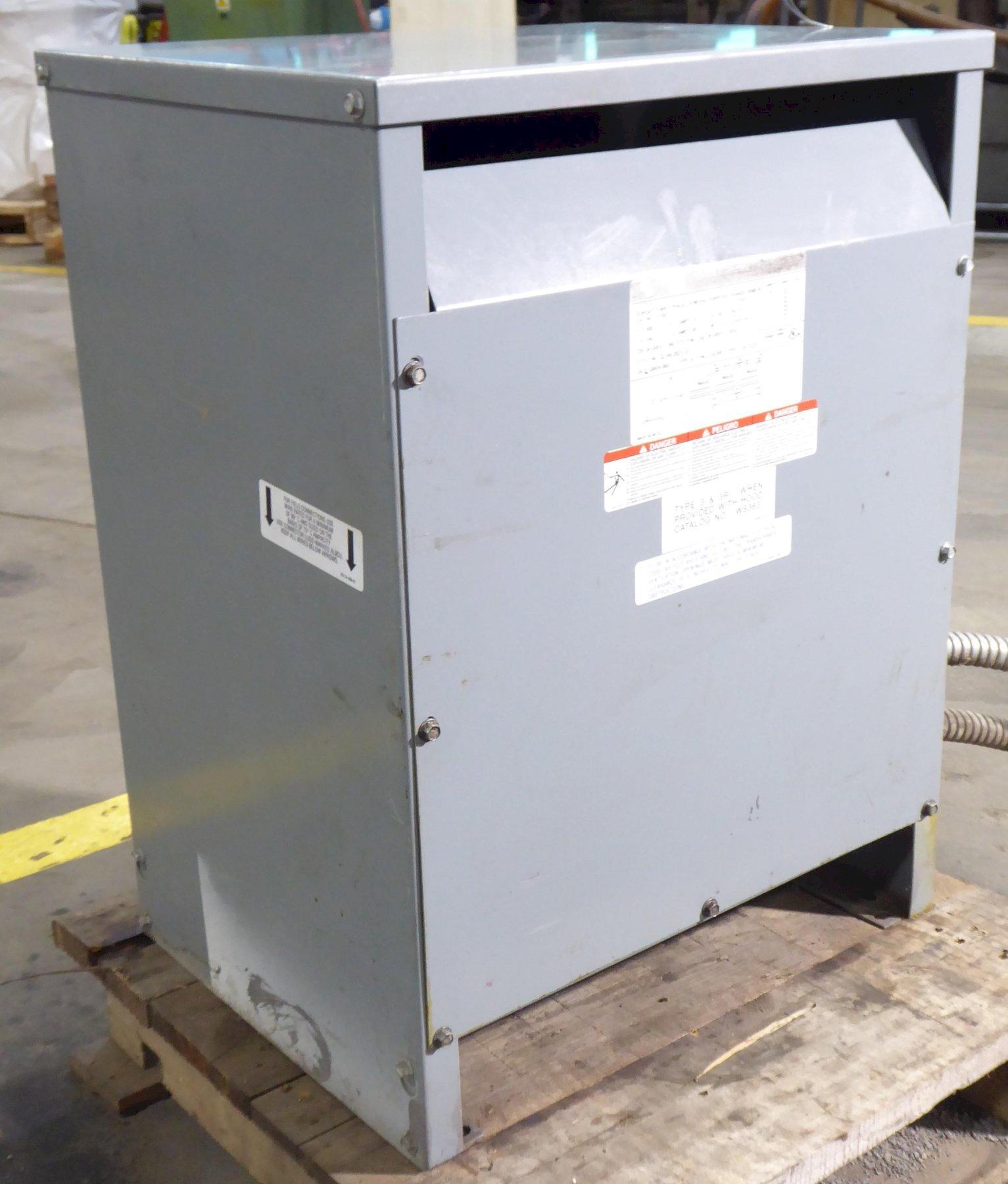 15 KVA Square D Transformer Cat. No. 15T6H, HV 480, LV 240, 3 Phase | C ...