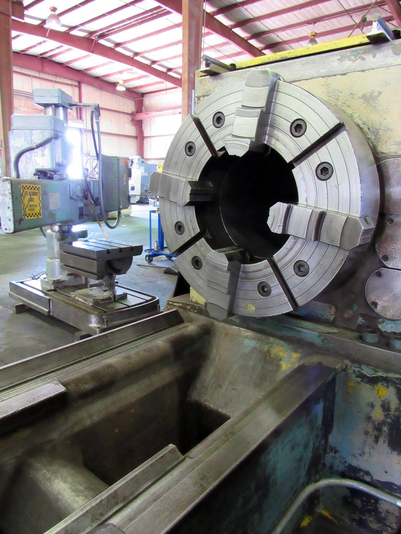 USED, 32″ X 118″ KURAKI MODEL LC-403 30 HOLLOW SPINDLE LATHE WITH 12.5 ...