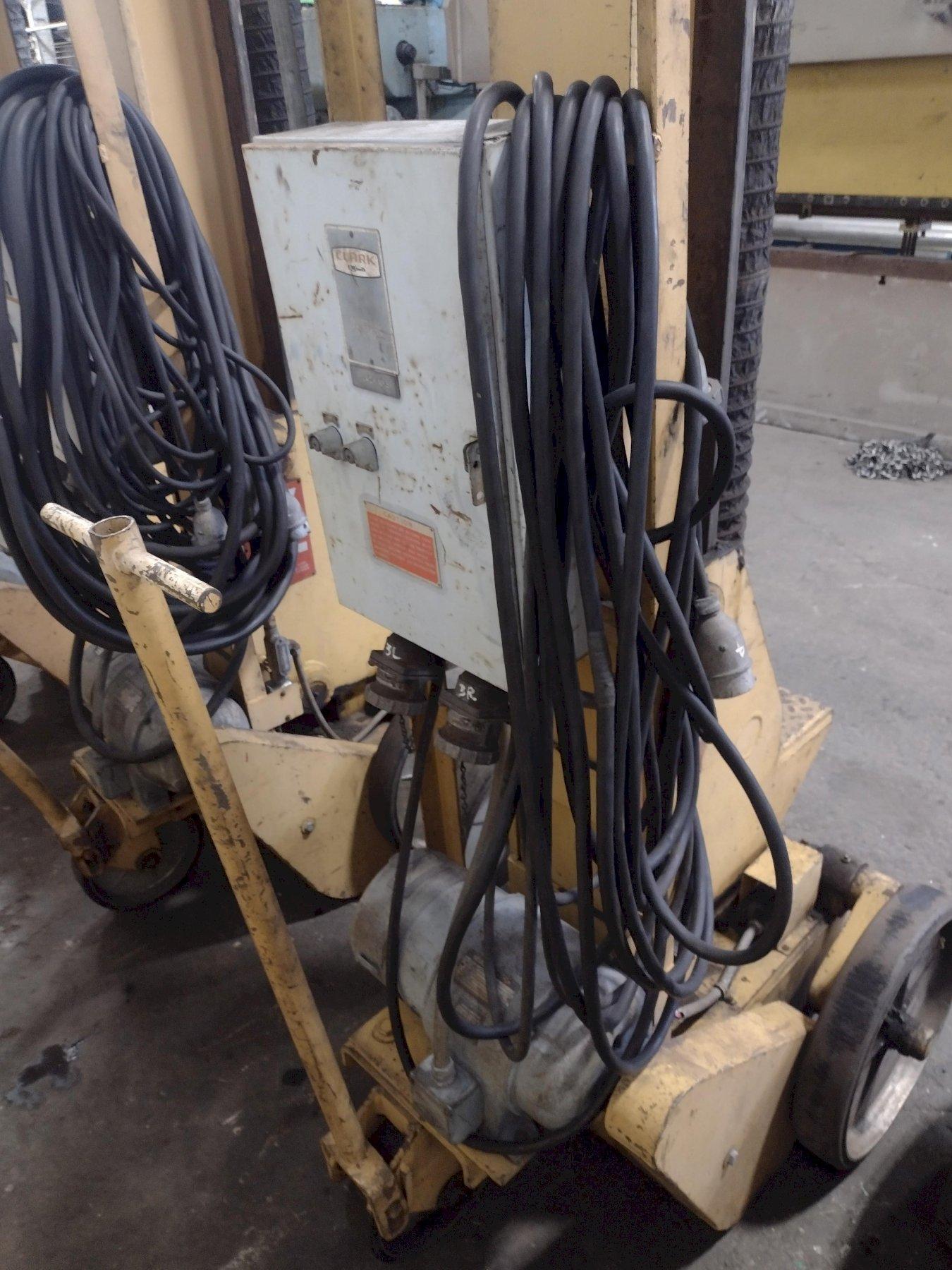 (4) 35 TON WHITING POWER PORTABLE ELECTRIC RAIL CAR LIFT JACKS: STOCK ...