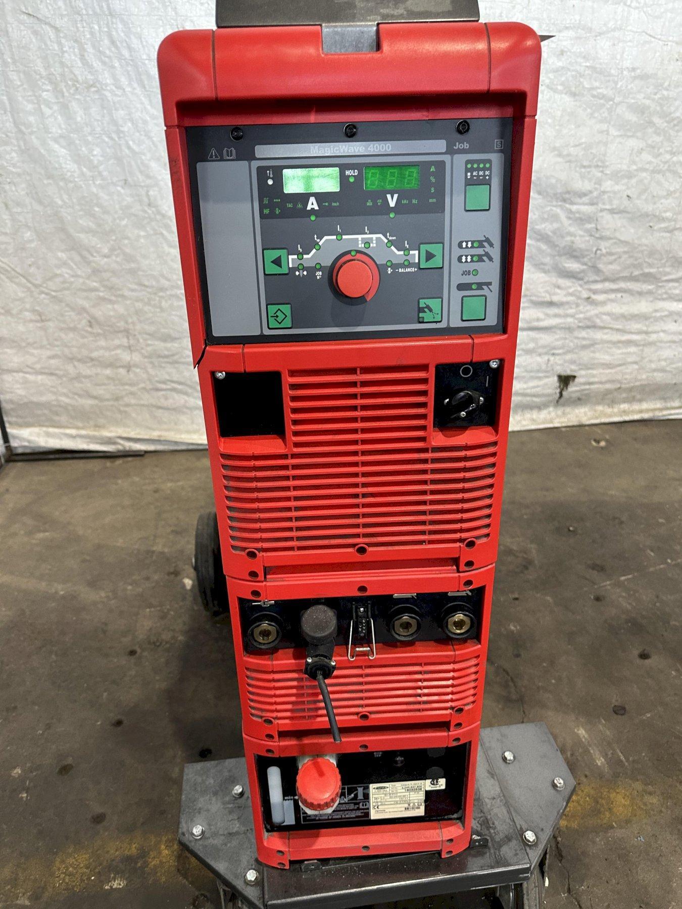 FRONIUS MAGICWAVE 4000 AC/DC TIG WELDER WITH FK 4000R COOLING UNIT ...