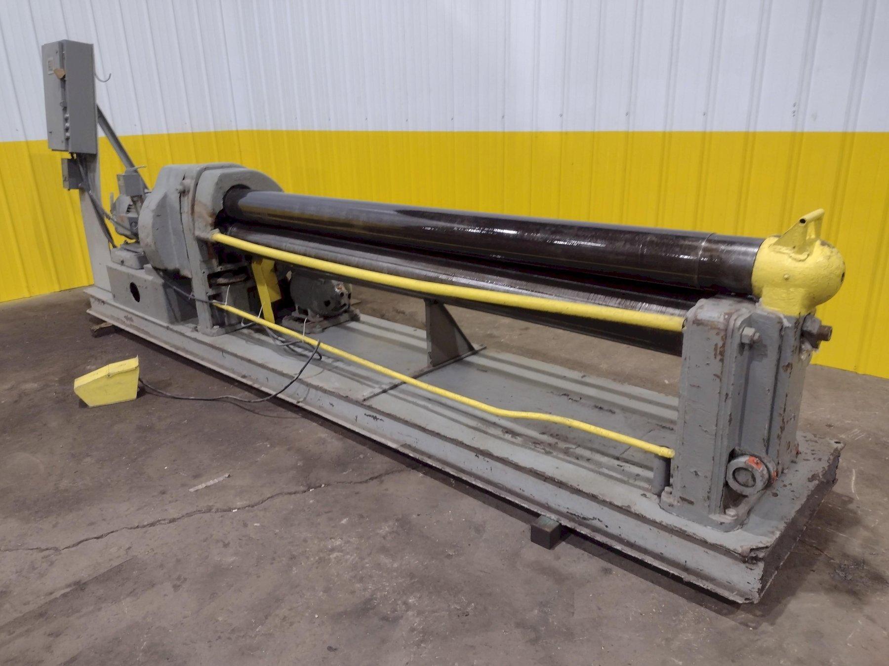 8′ X 10 GAUGE WEBB R3L INITIAL PINCH PLATE BENDING ROLL: STOCK #19870