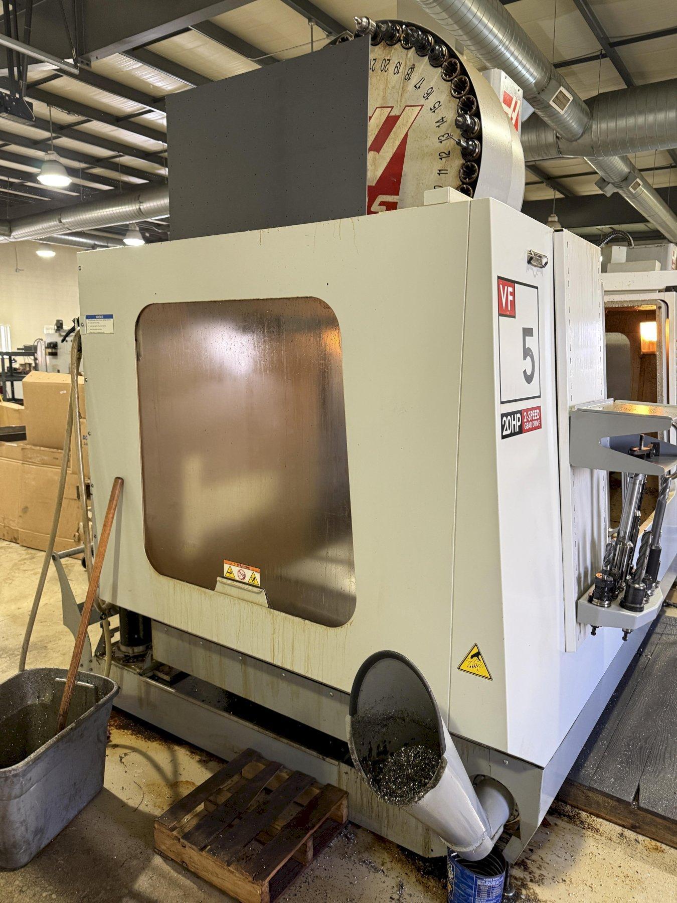 2007 Haas VF-5B/40 5- Axis CNC Vertical Machining Center For Sale ...