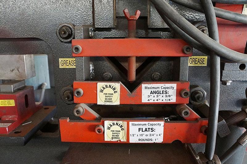 50 TON EDWARDS MODEL “JAWS IV” HYDRAULIC IRONWORKER: STOCK #13421