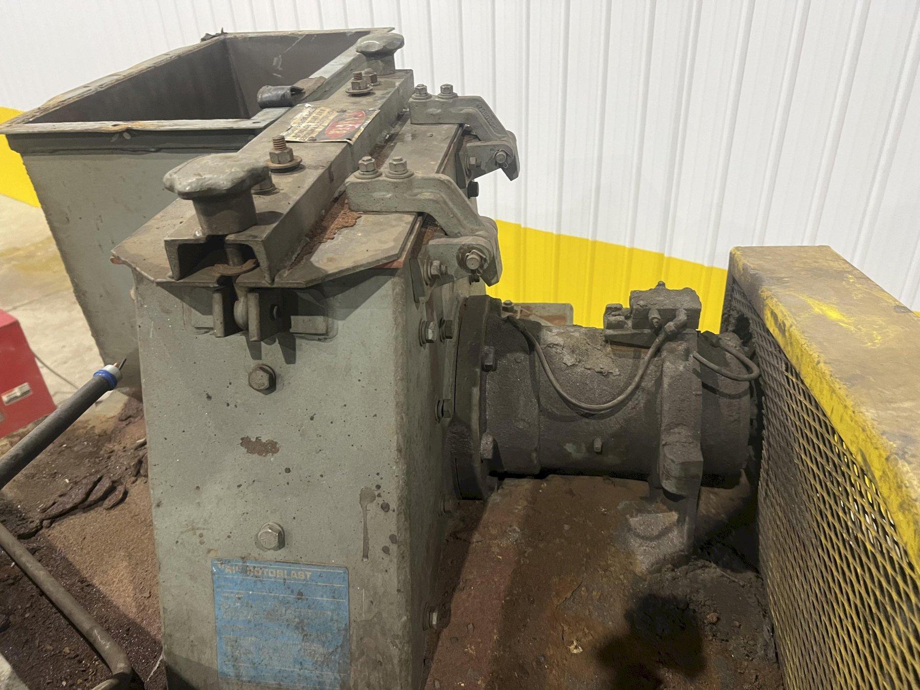 48″ TABLE PANGBORNG MODEL #LK-4 ROTOBLAST ROTARY TABLE BLAST MACHINE ...