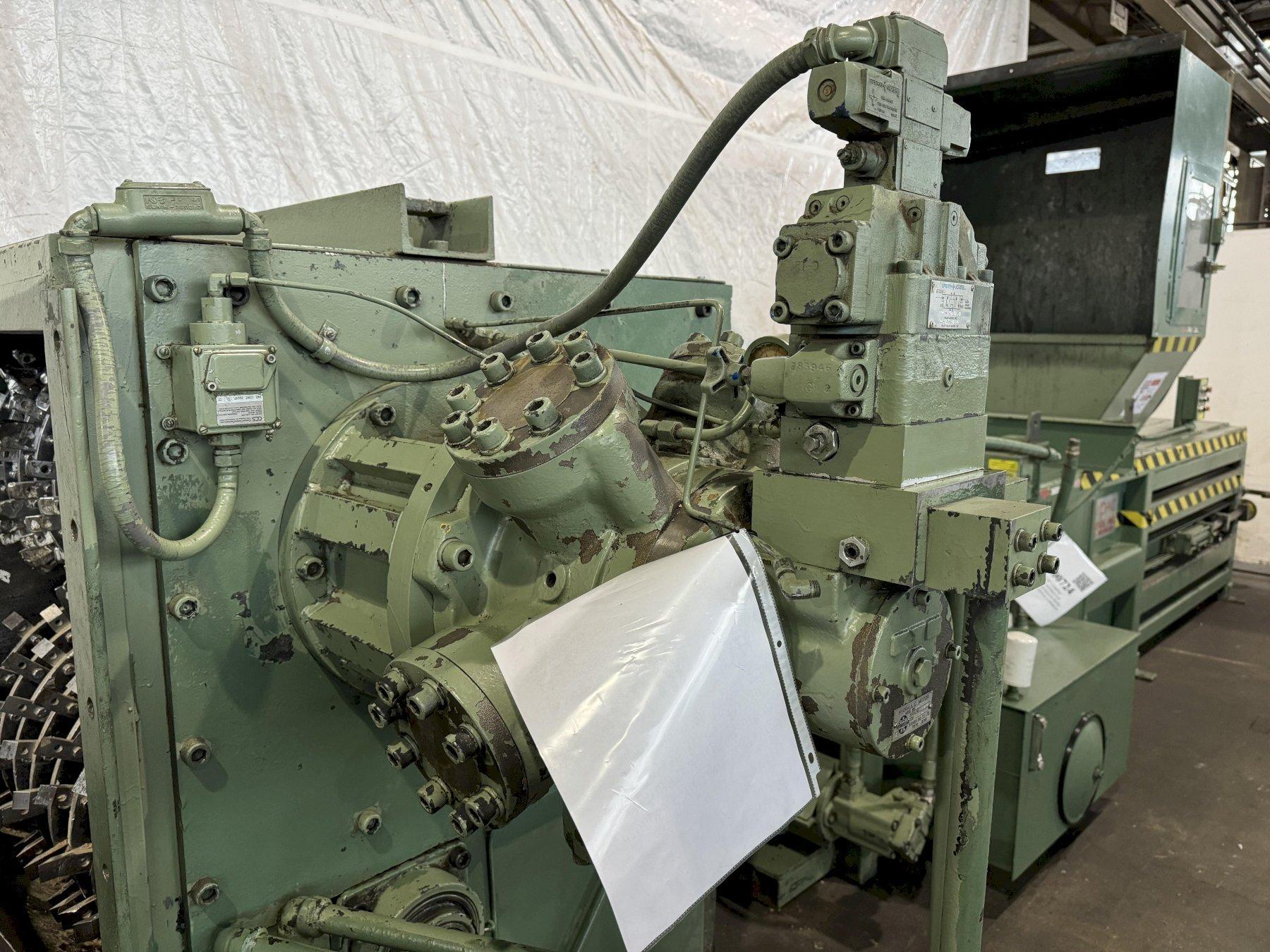 72″ X 36″ X 36″ COMPAC SPECIALTIES HYDRAULIC COMPRESSION BALER WITH ...