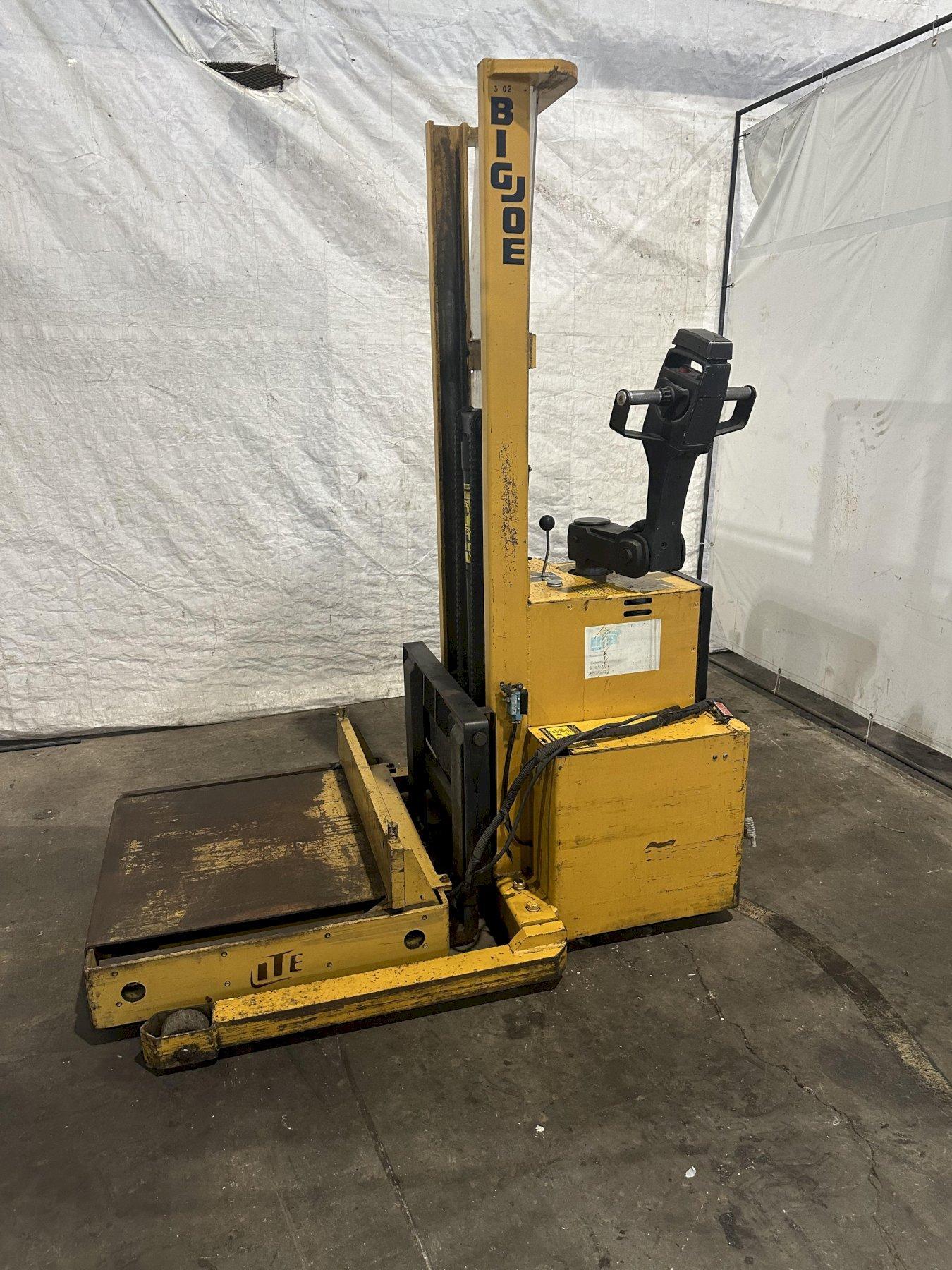 2,500 LB BIG-JOE PDM-25-65 ELECTRIC WALK BEHIND FORKLIFT. STOCK ...