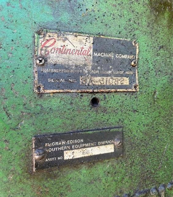 CONTINENTAL #3 PIPE ANS TUBE CUT-OFF MACHINE STOCK# 3225 | Deer Creek ...