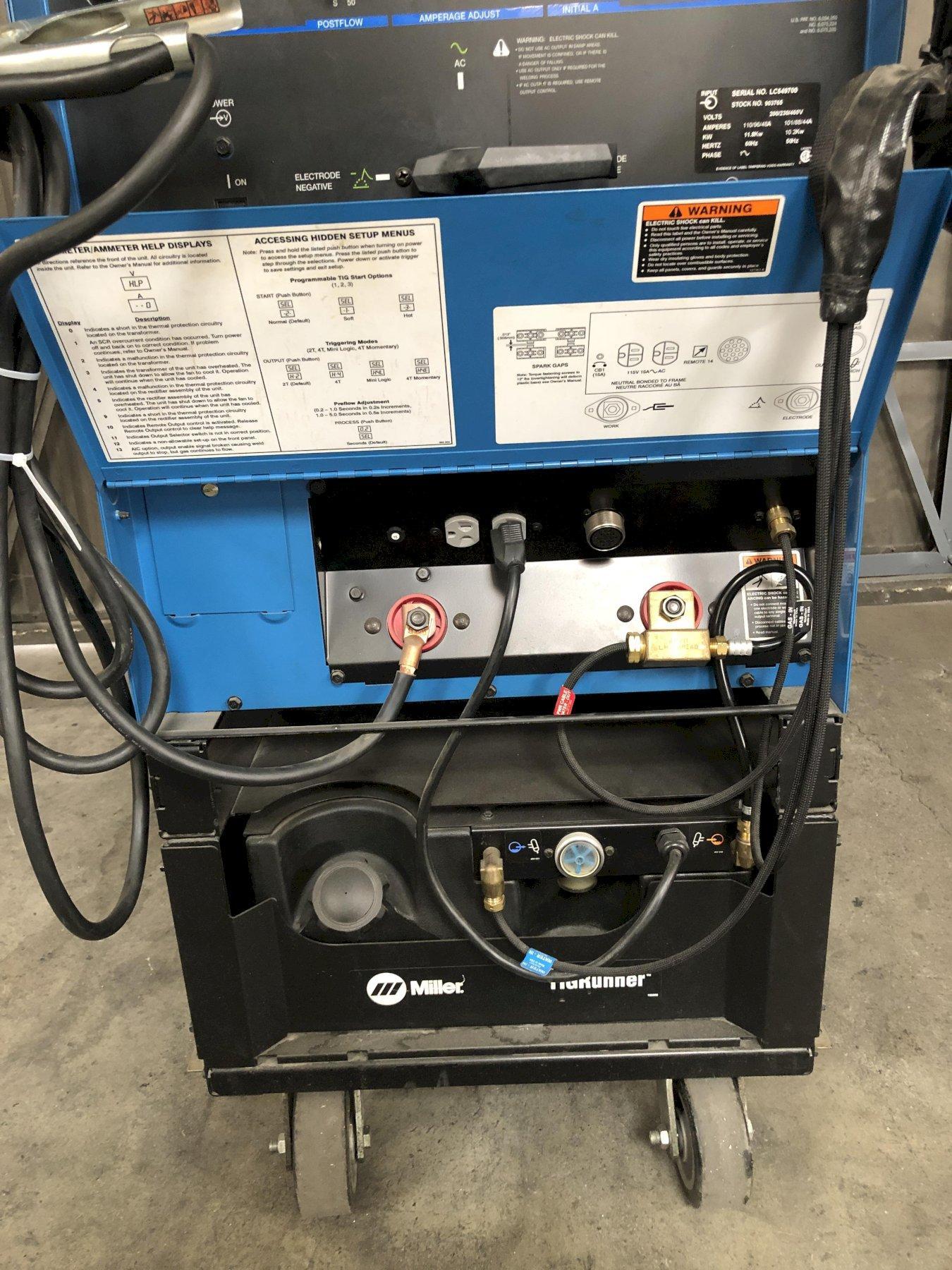 Miller Syncrowave 250 DX TIG Welder equipped with TIG Runner | American ...