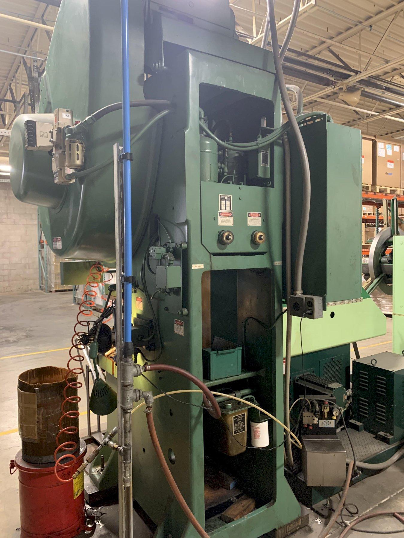 45 Ton MINSTER Model No. 5 Fixed Base Punch Press, S/N 27251, New 1989 ...