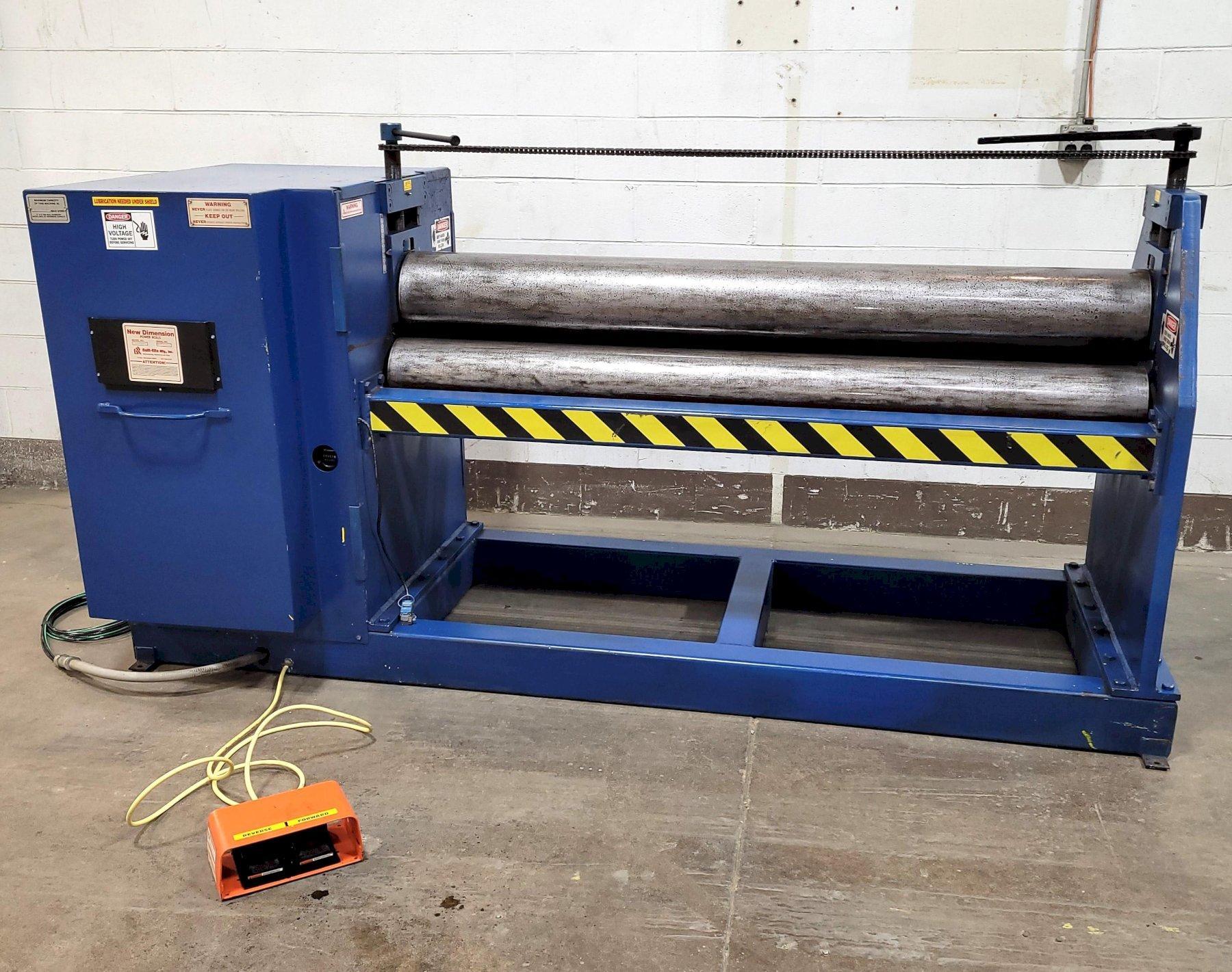 ½” x 6’ New Dimension Model 6500N0E Power Bending Rolls | Adams ...