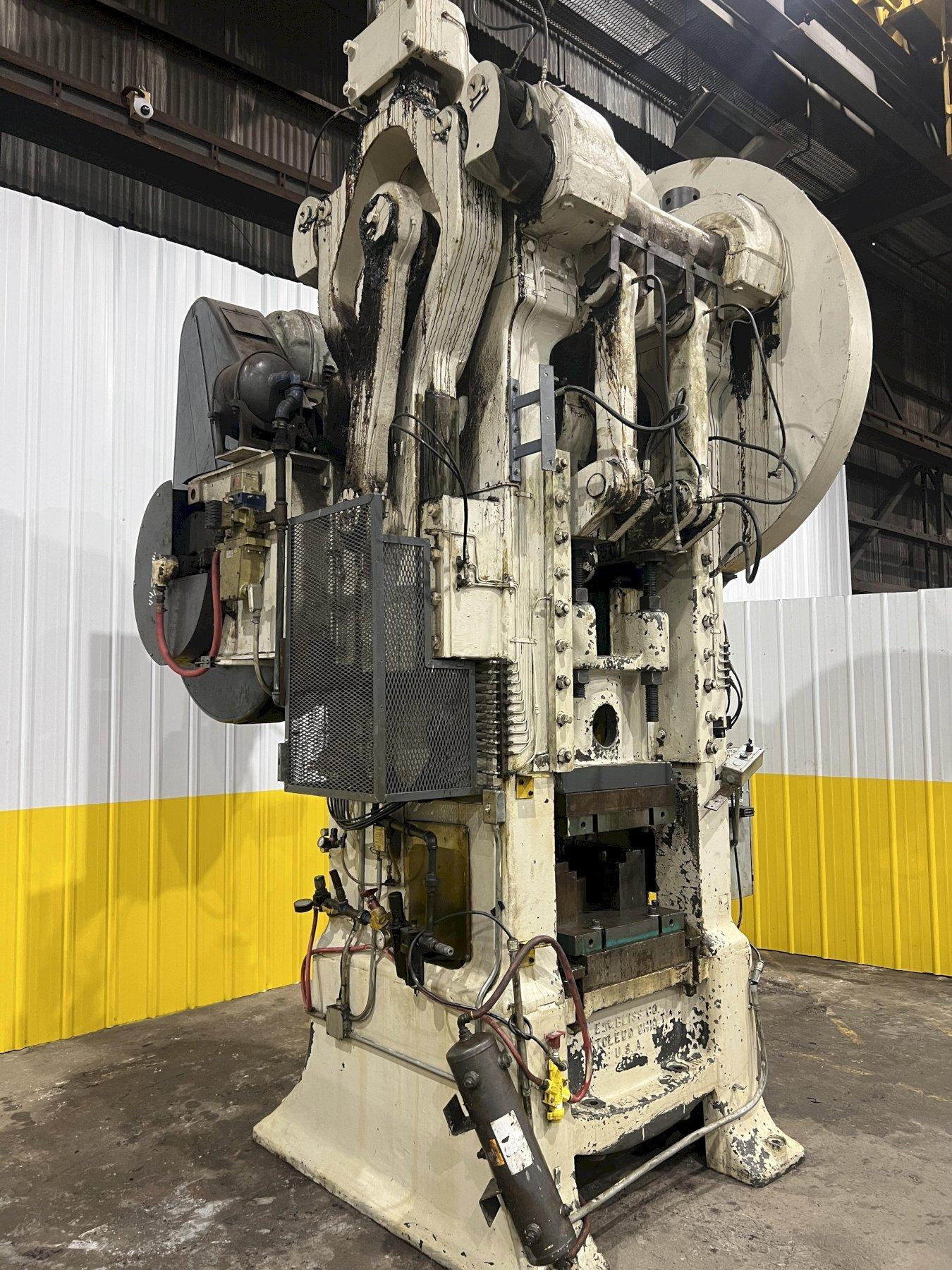 150/110 TON BLISS MODEL #3-3/4-B DOUBLE ACTION TOGGLE PRESS: STOCK #20174