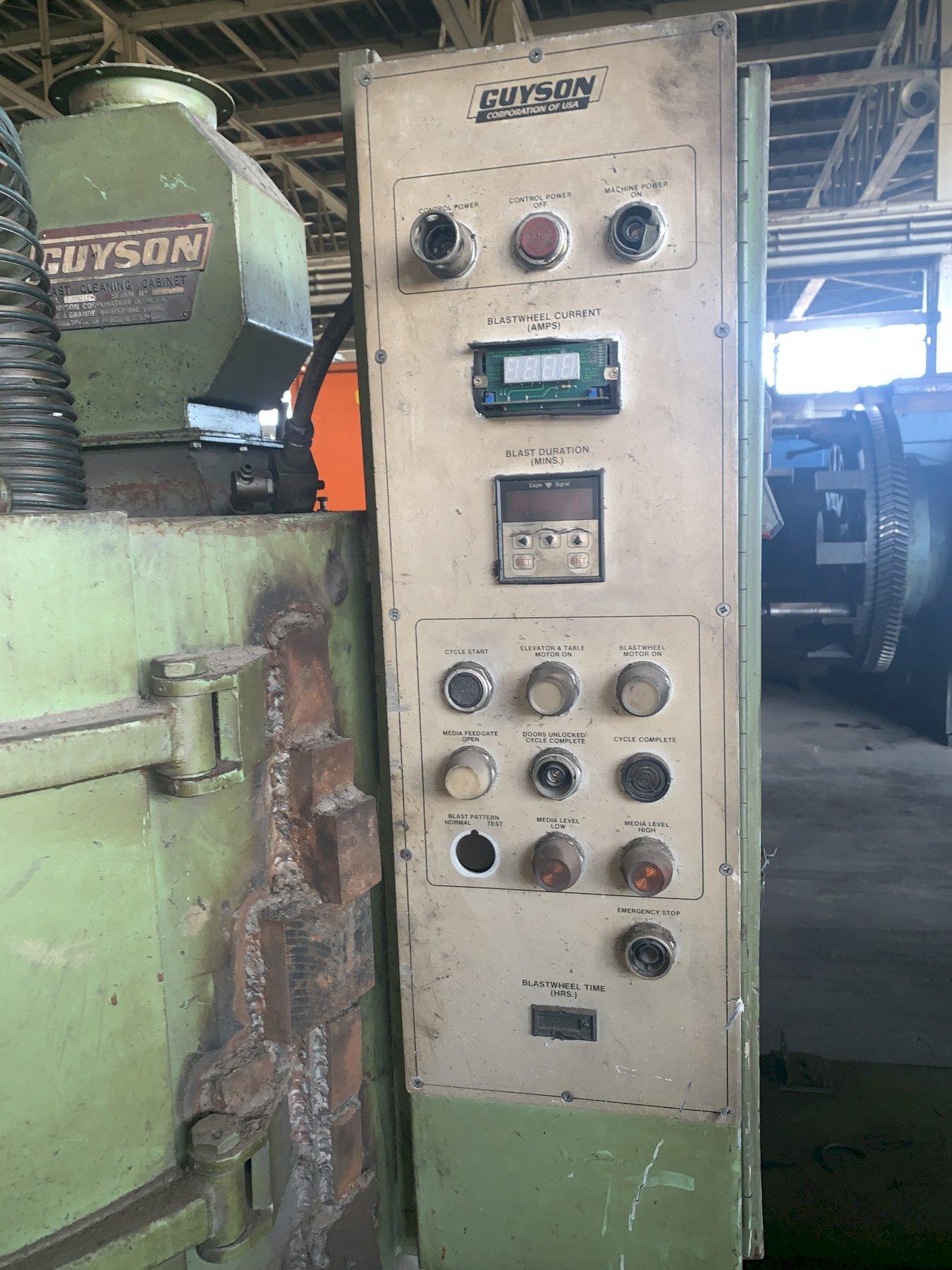 GUYSON ROTARY TABLE SHOT BLAST MACHINE: STOCK #10328