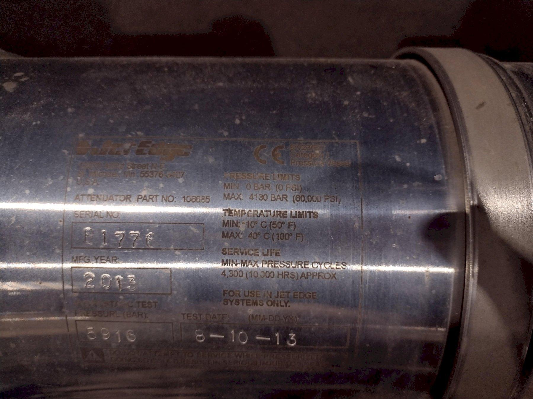 50 HP JET EDGE MODEL #IP-60-50 WATER JET INTENSIFIER PUMP: STOCK #19667