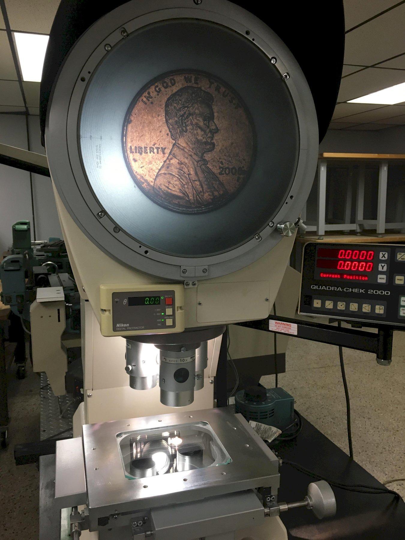 12″ NIKON Model V-12BD Bench Top Vertical Beam Comparator, S/N 1100364 ...