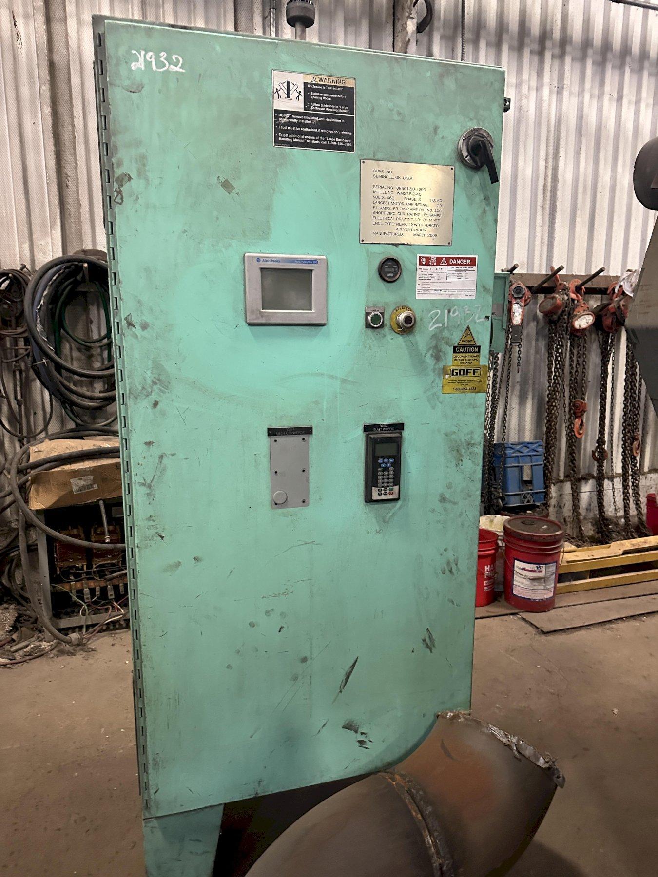 2008 GOFF MODEL #WM27.5-2-40 SHOT BLASTER: STOCK #21932