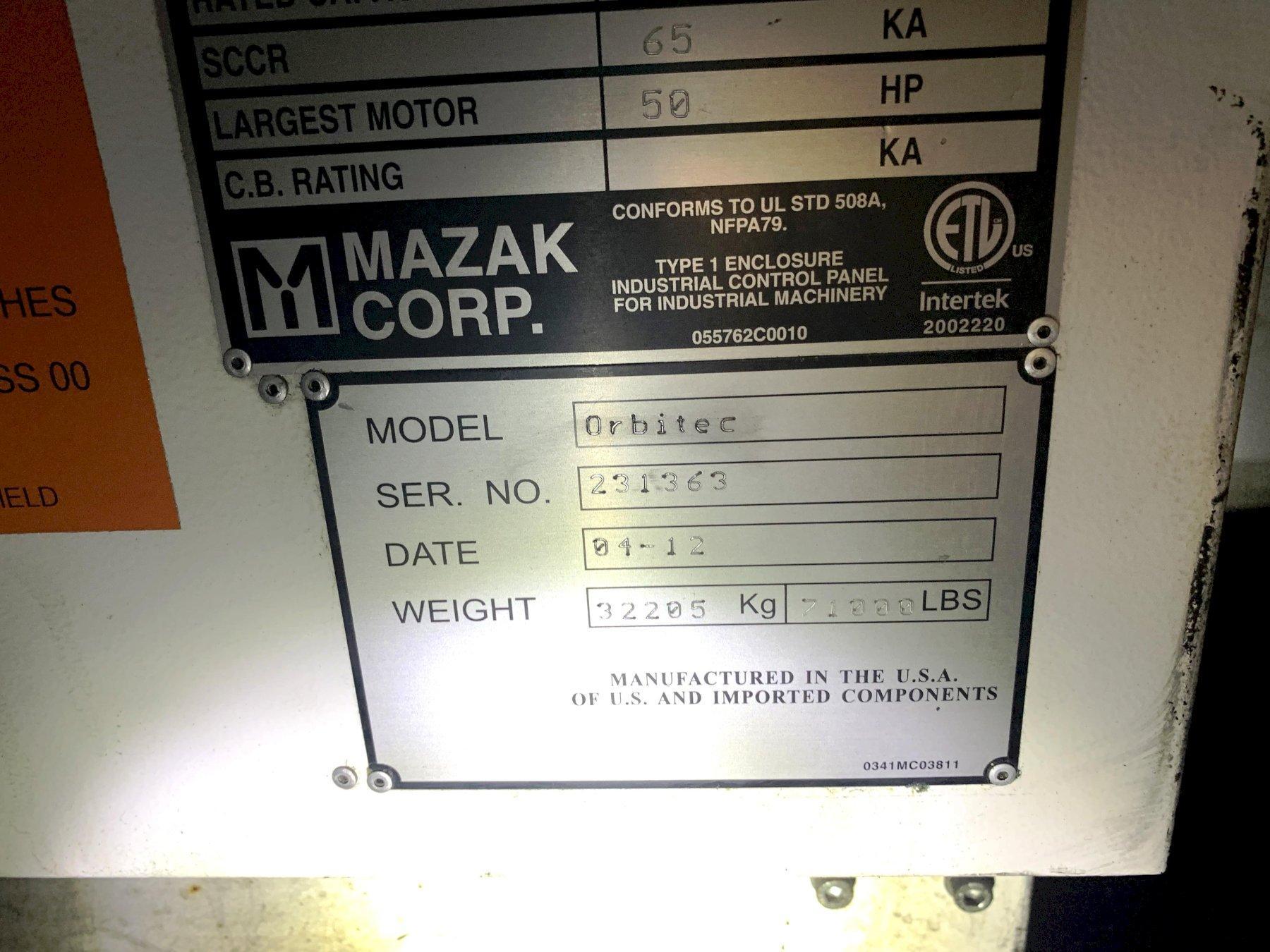 Mazak ORBITEC 20 CNC Fixed Part Turning Machine | Adams Machinery Company