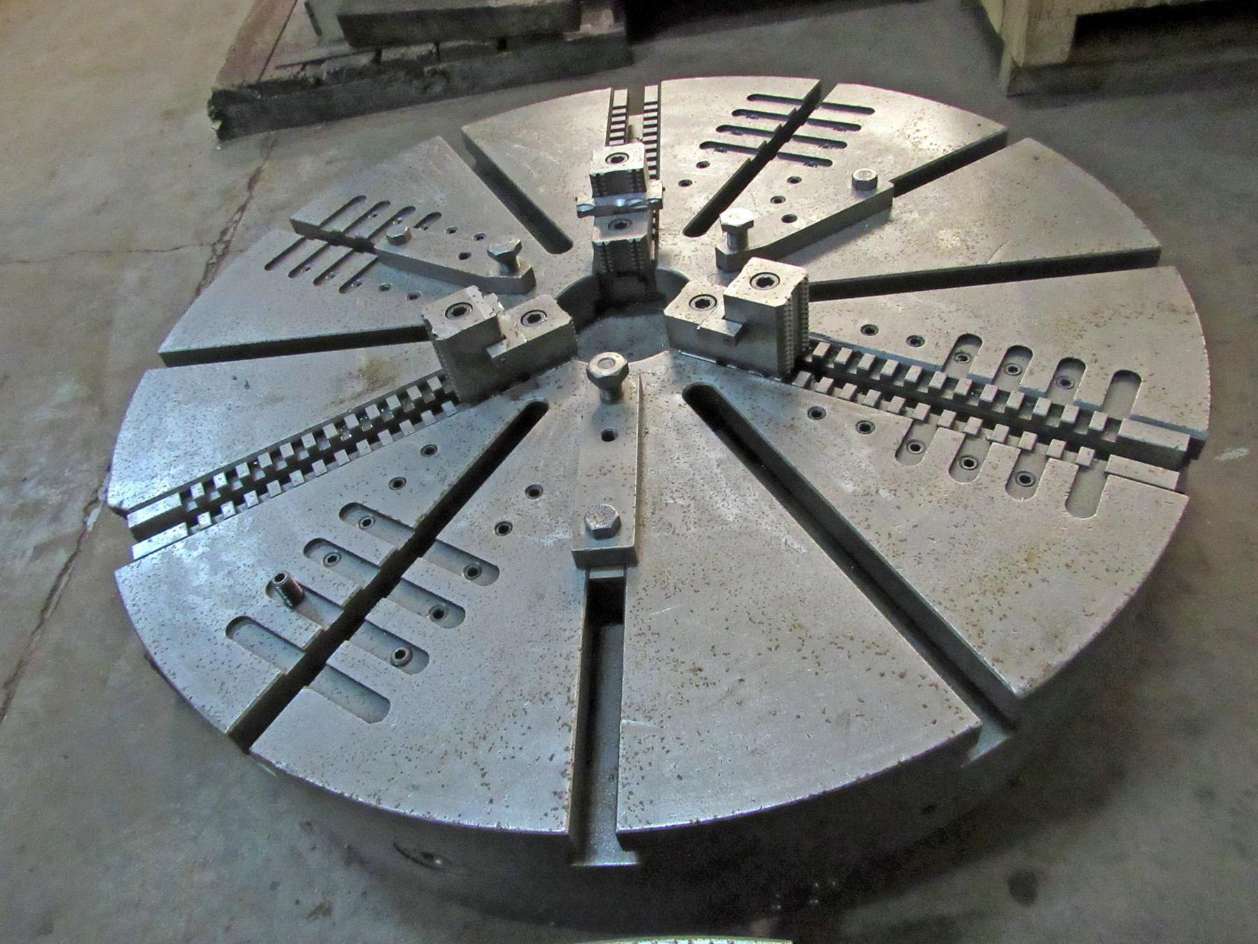USED, 48″ 3-JAW CHUCK FROM GIDDINGS & LEWIS VTC 48 CNC VERTICAL BORING ...