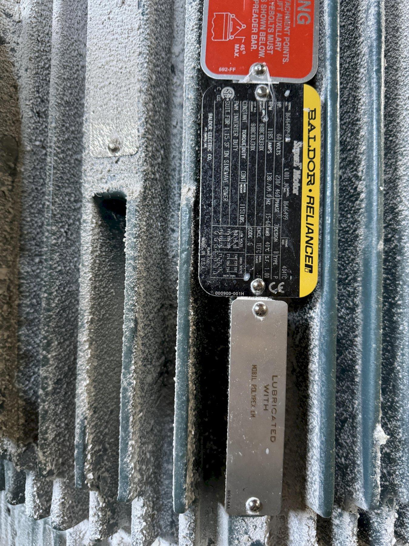 Morehouse Cowles 30-D60 Mixer Dissolver, Serial LA-600, 6’w x 60″ h SS