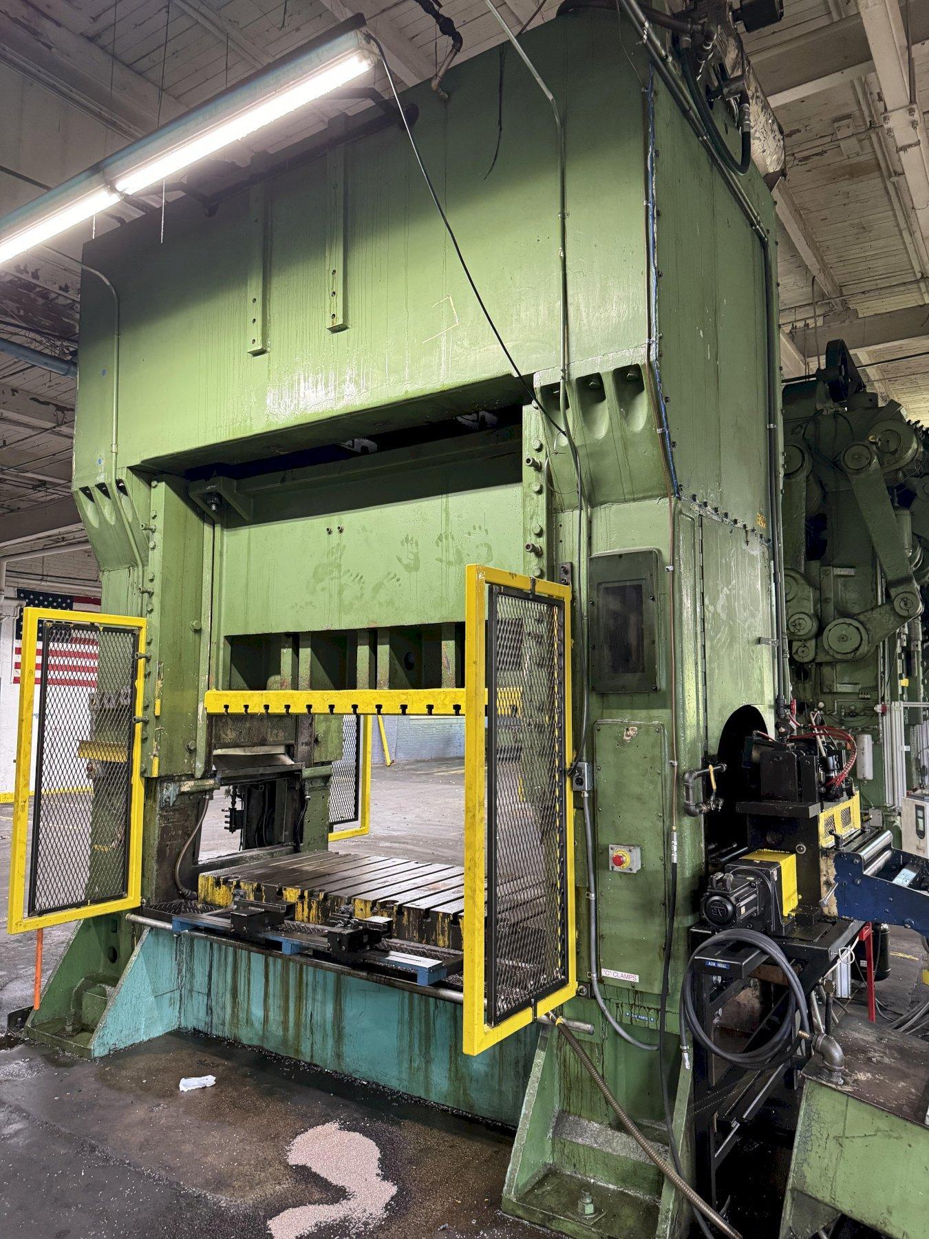 200 TON MINSTER E2-200-72-48 STRAIGHT SIDE DOUBLE CRANK PRESS. STOCK ...
