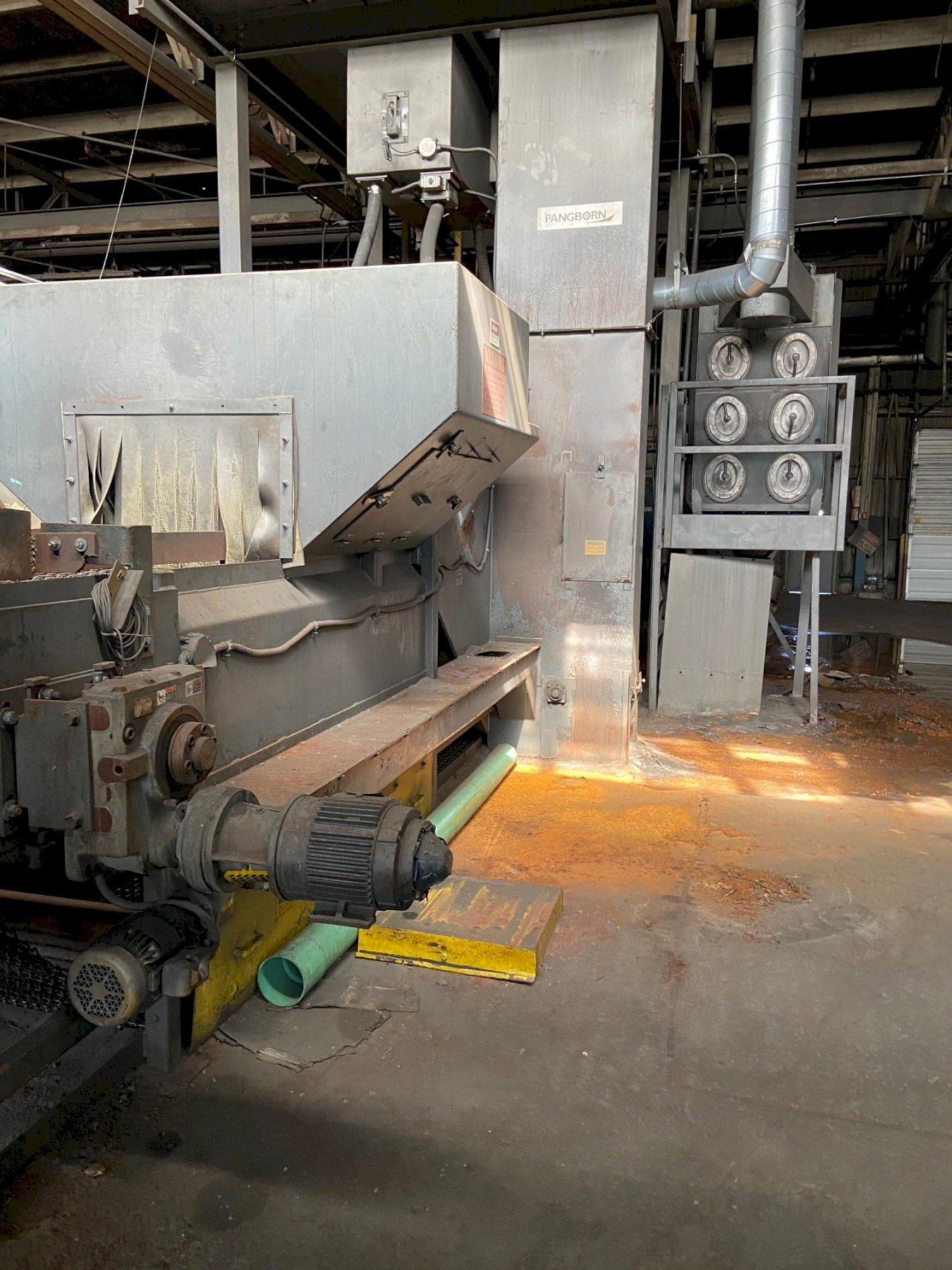 30″ WIDE X 4 WHEEL PANGBORN BELT SHOT BLAST MACHINE. STOCK # 2000820 ...