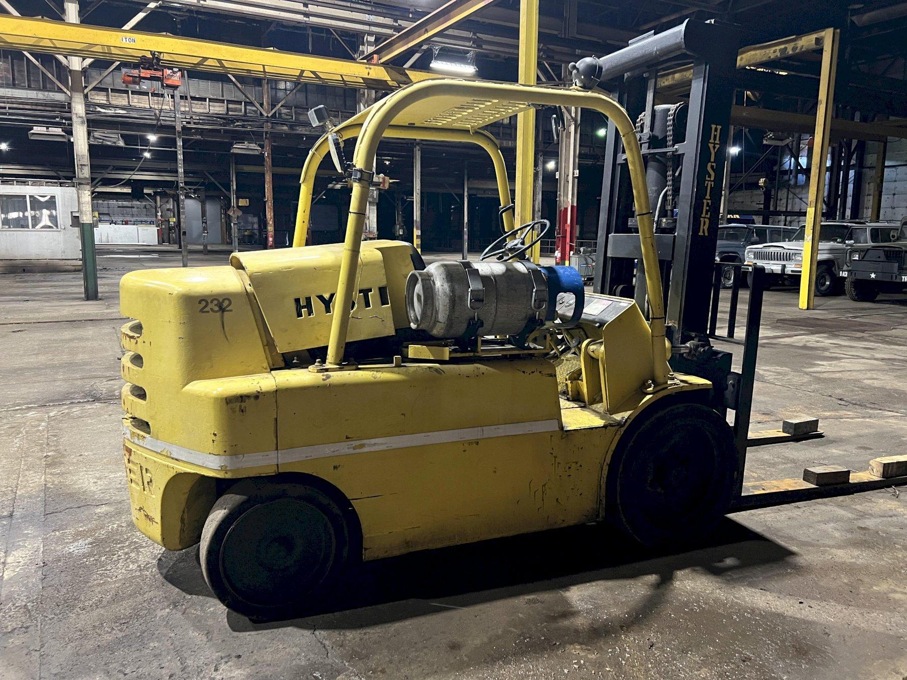 15,000 LBS HYSTER MODEL S150A LP GAS FORKLIFT: STOCK #18139