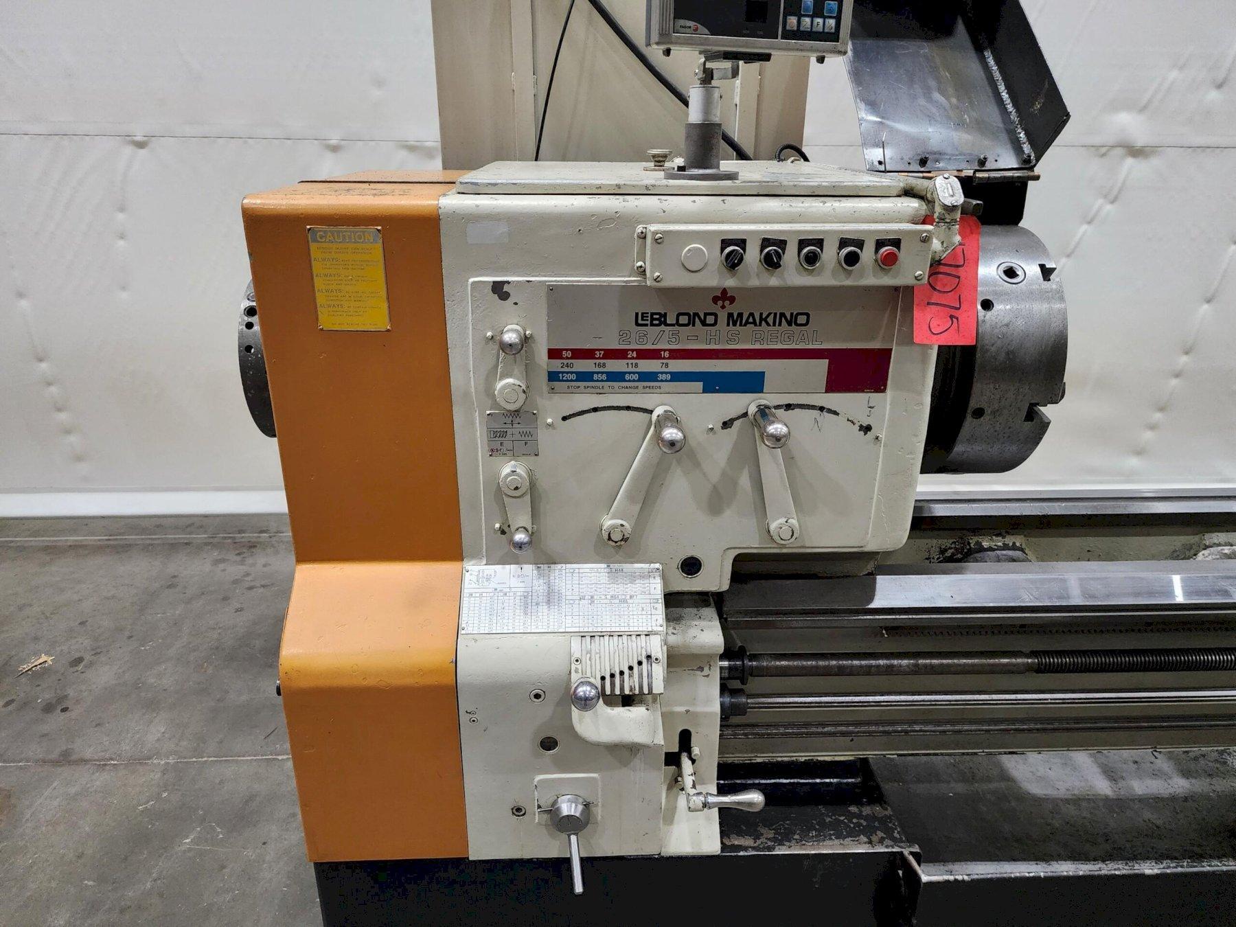 26″ X 72″ LEBLOND MAKINO MODEL 26/5 ENGINE LATHE | Blumberg Machinery Co.