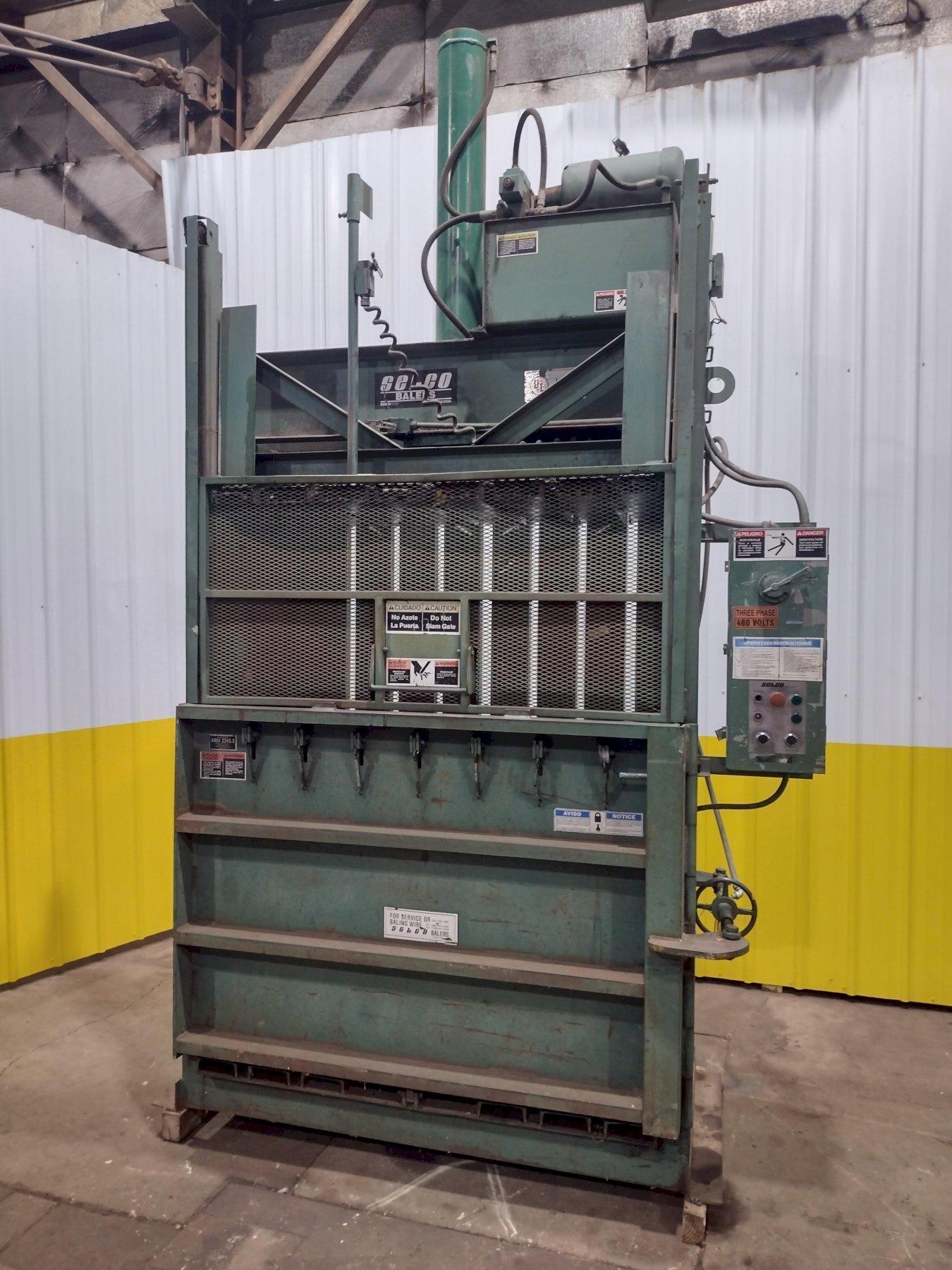 60″ X 30″ X 48″ SELCO MODEL #V5-HD HYDRAULIC VERTICAL BALER | Blumberg ...