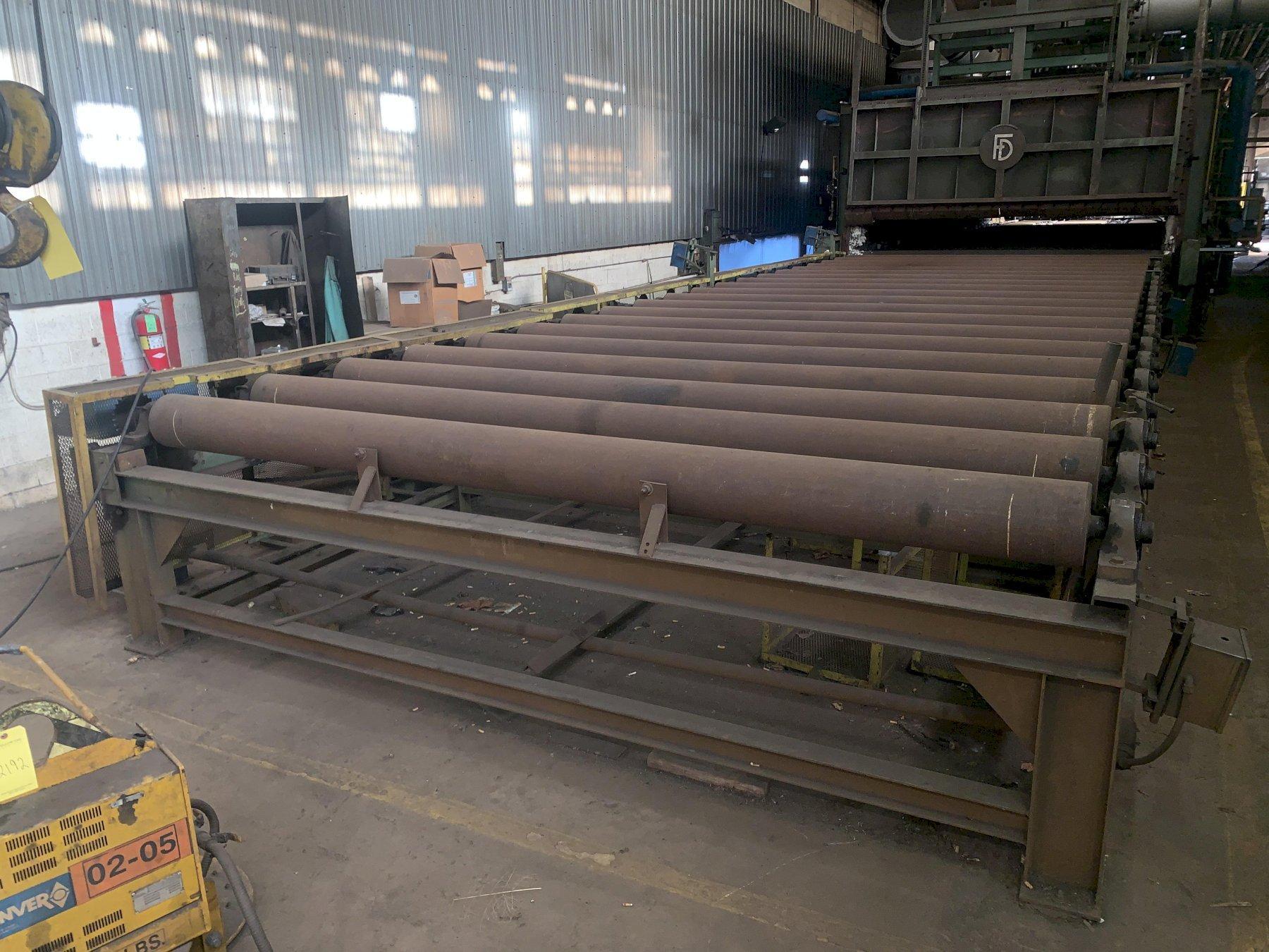 13′ X 40′ HEAVY DUTY POWERED ROLLER CONVEYOR: STOCK #13666