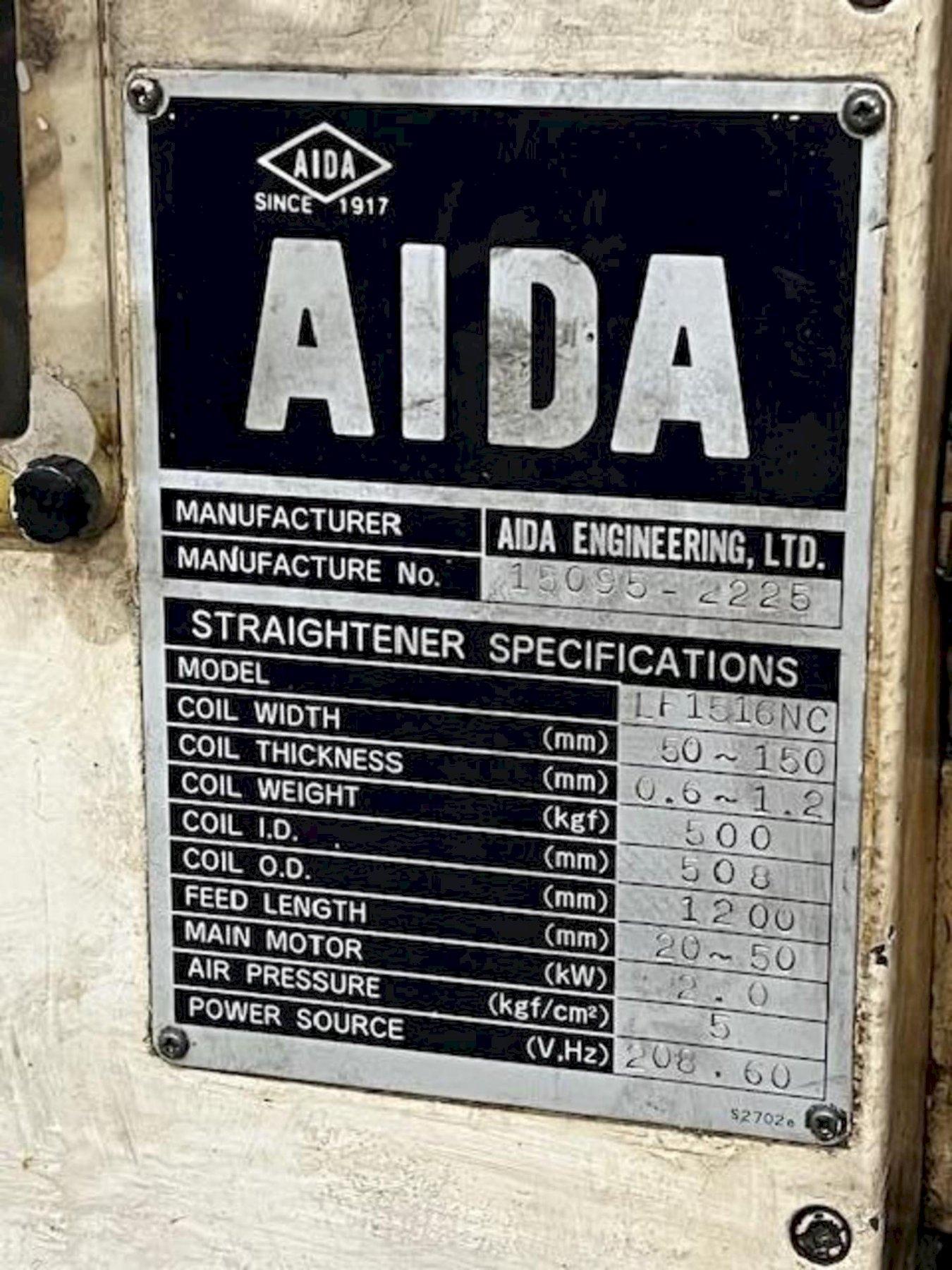1,100 Lb. x 6″ x .05″ AIDA SERVO FEEDLINE. STOCK # 0130225. | G-2000 Inc.