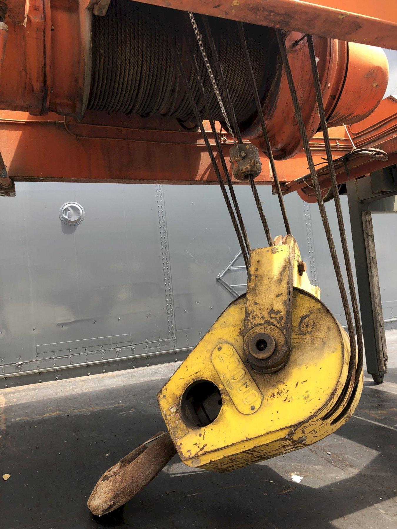 10 TON P & H MODEL #TLR-71/2 TRAVI-LIFT OVERHEAD BRIDGE CRANE HOIST ...