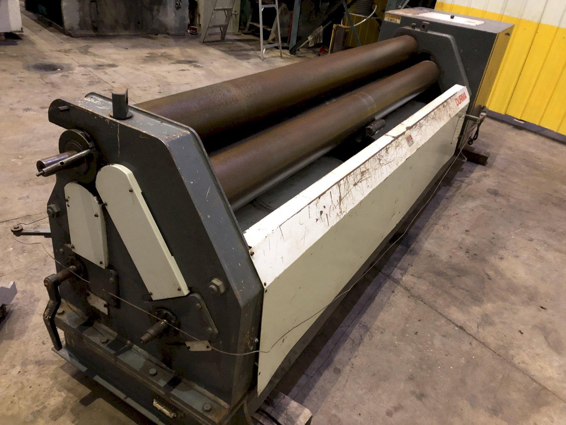 10′ X 1/4″ DURMA MODEL #MRB-S-3006 HYDRAULIC PLATE BENDING ROLL, NEW ...