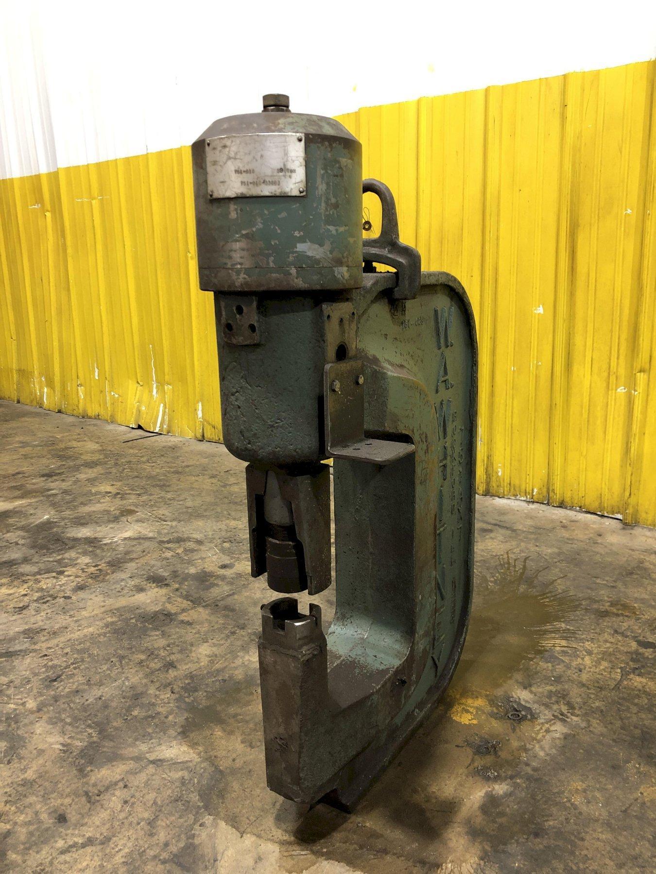 50-TON WHITNEY C-FRAME HYDRAULIC PUNCH W/ HYDRAULIC POWER UNIT: STOCK ...