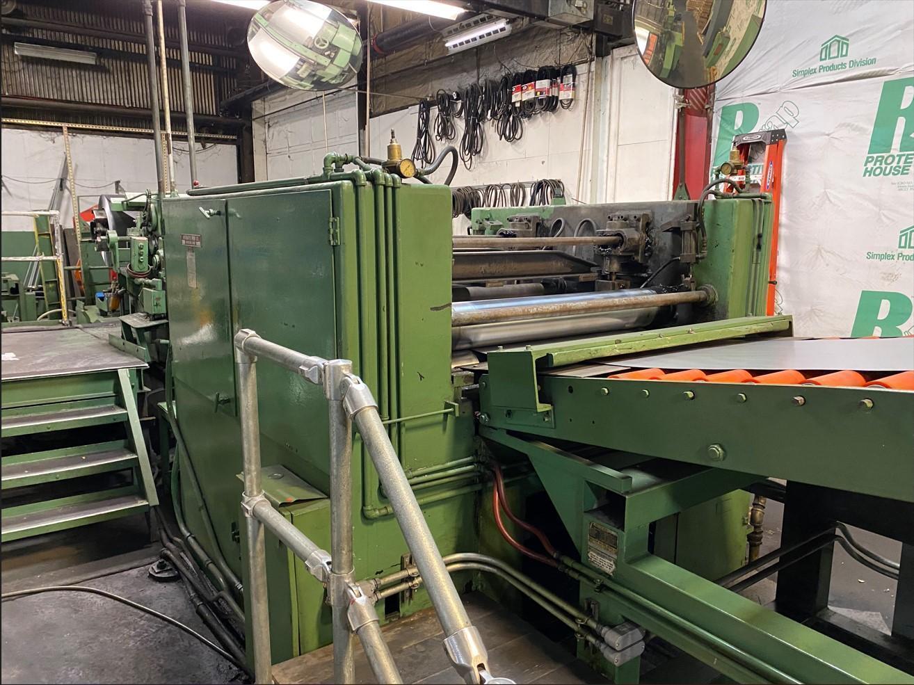 48″ X 14 GAUGE AUTOMATIC FEED MODEL 13-32-48 13 ROLL STRAIGHTENER ...