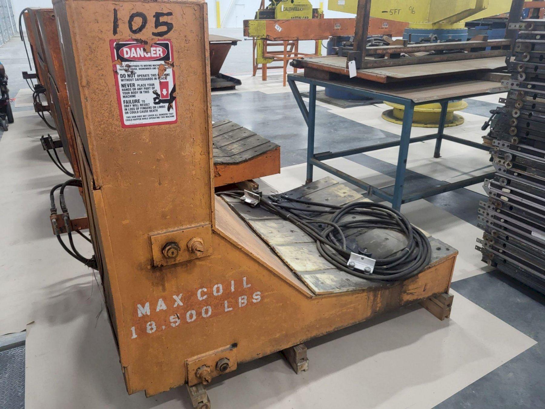 20,000 LB HYDRAULIC COIL CART. STOCK # 0106023 | G-2000 Inc.